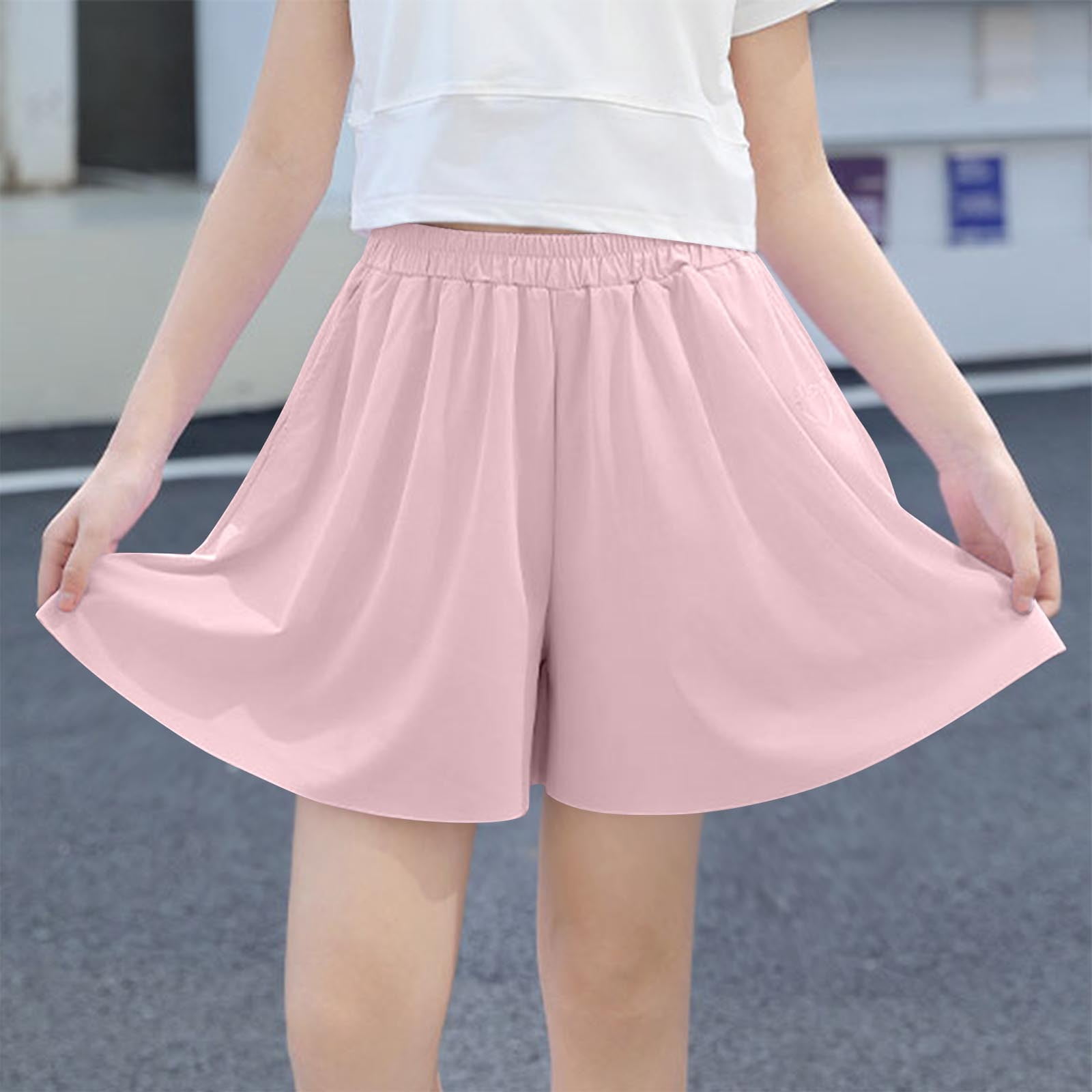 ATOGUTA Girls Athletic Shorts Casual Soft Girls Running Soccer Shorts ...