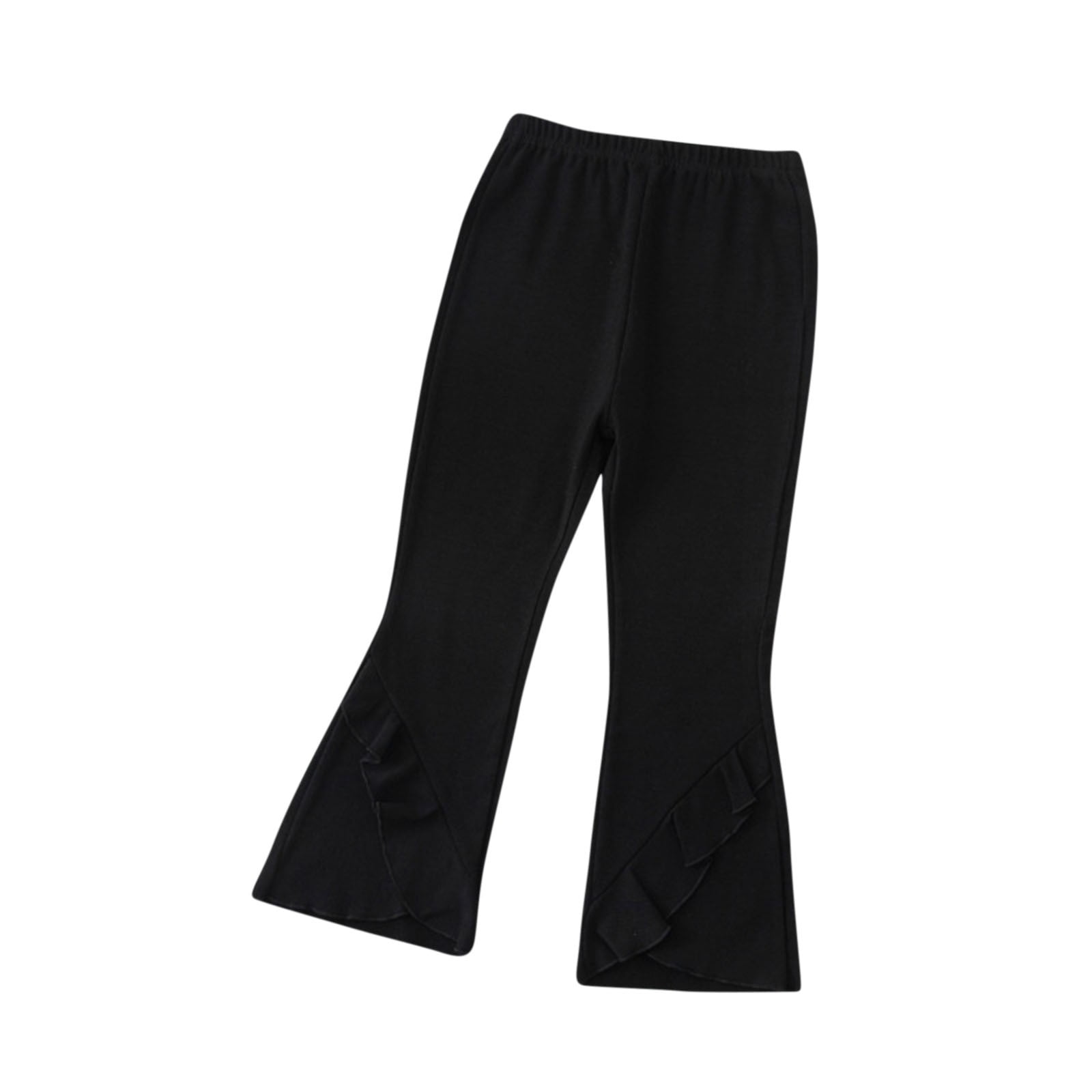 ATOGUTA Girls Bell Bottom Pants Elastic Waist Flare Bell Bottom Pants ...