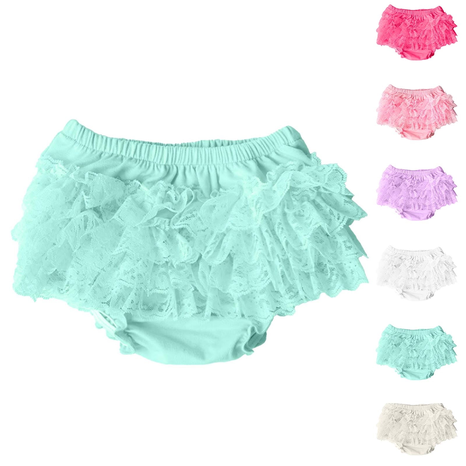 ATOGUTA Girls Bloomers for Baby Ruffle Diaper Covers for Girls Cute ...