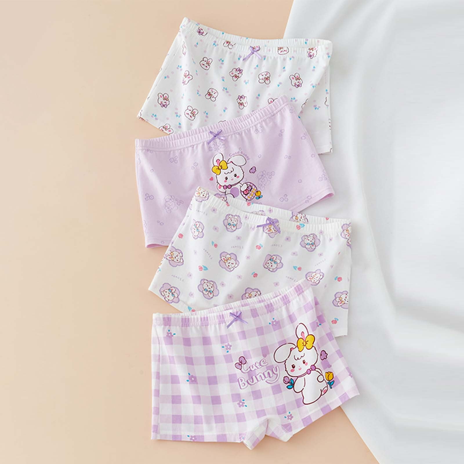 ATOGUTA Girls Boyshort Underwear Size 1.5T-16 Full Coverage Boyshort Panties Kids Soft Underwear ...