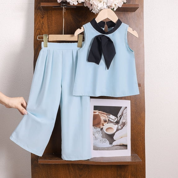 ATOGUTA Girls Cute Outfits Casual Tank Top and Wide Leg Pants Summer ...