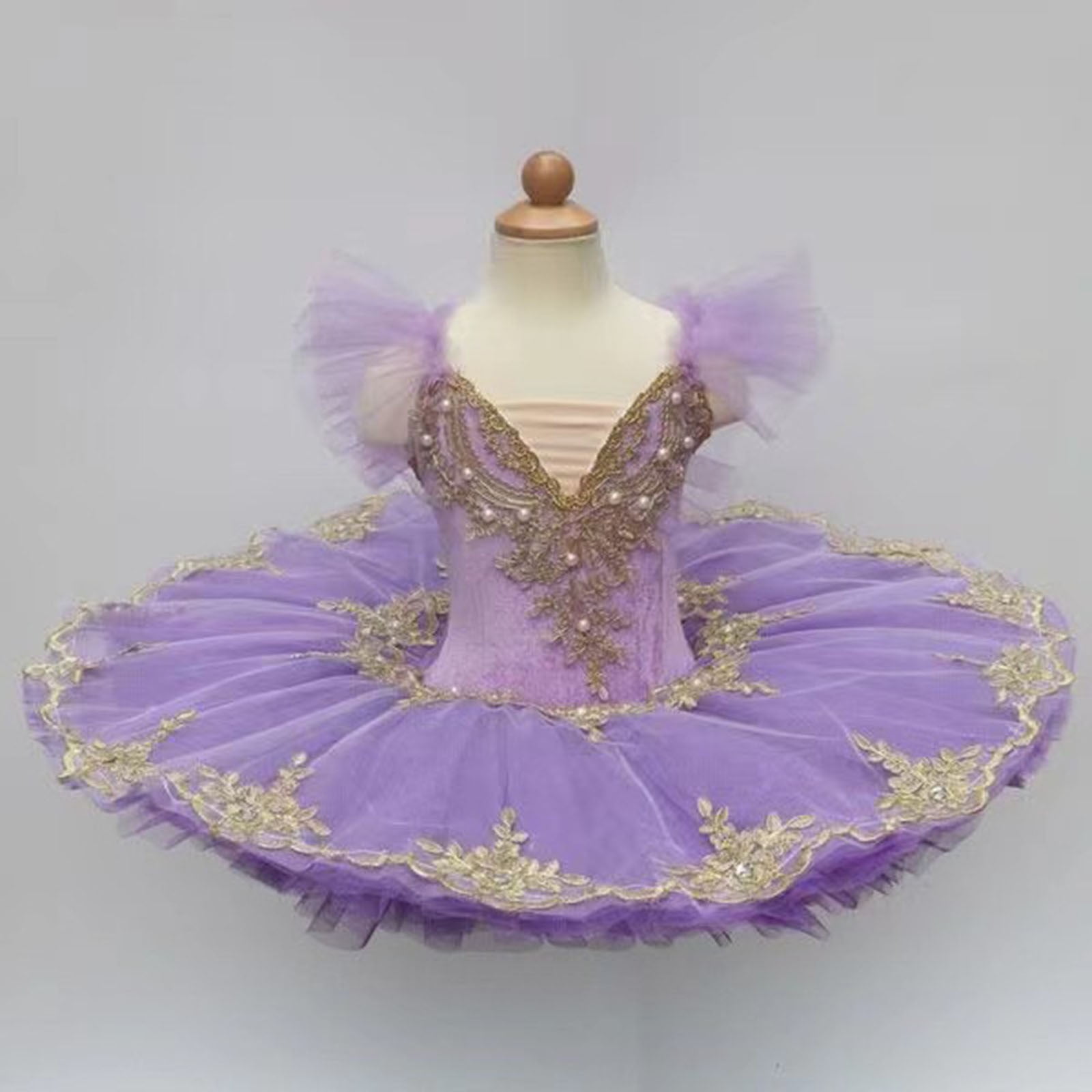 ATOGUTA Girls' Dance Dress Classic Tutu Wear for Ballet Recitals Purple ...
