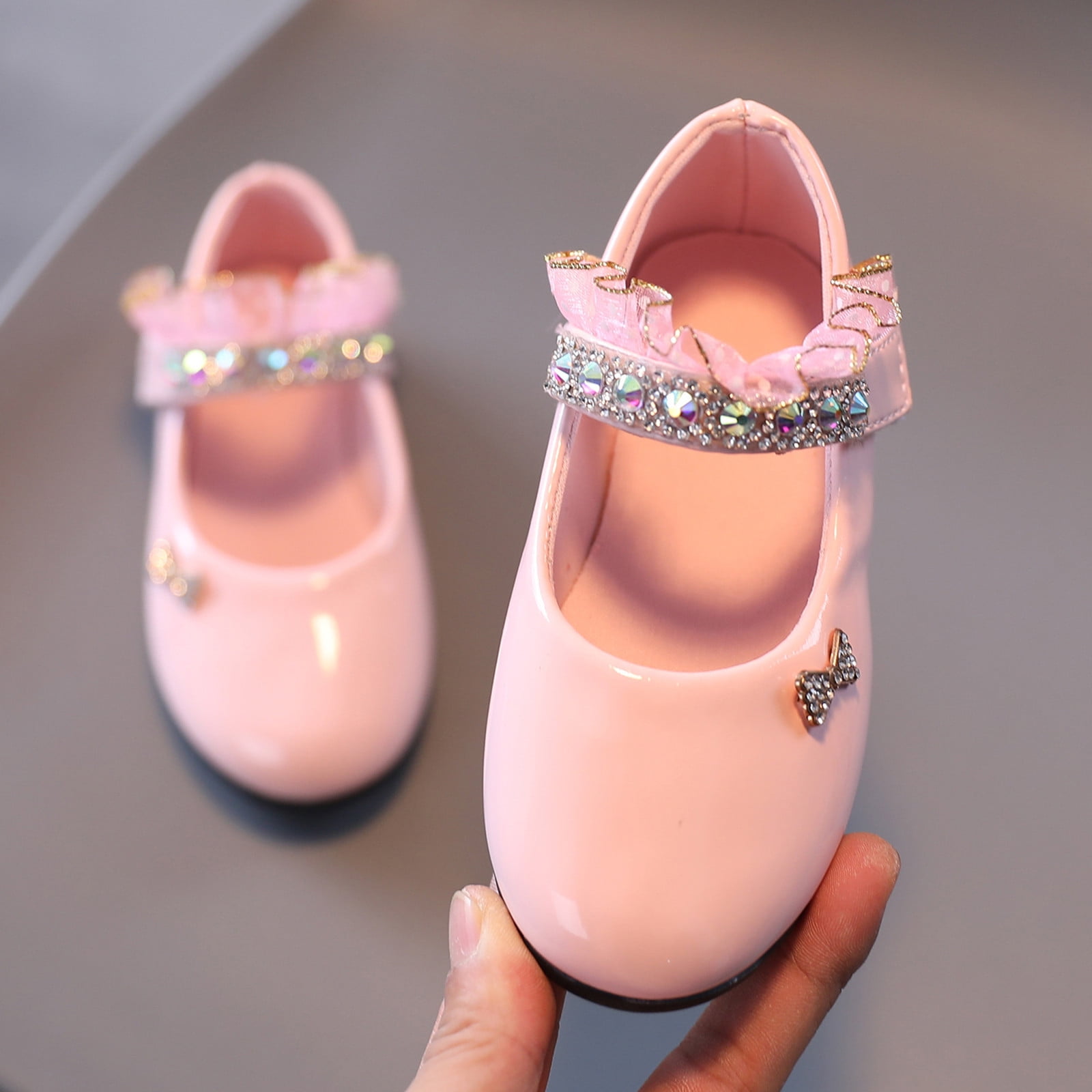 ATOGUTA Girls Dress Shoes with Anti-Scratch Party Girls Schools ...