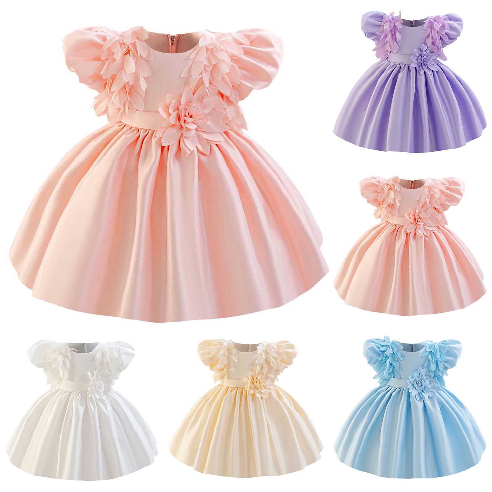 ATOGUTA Girls' Dresses Bridesmaid Summer Wedding Pageant Dresses ...