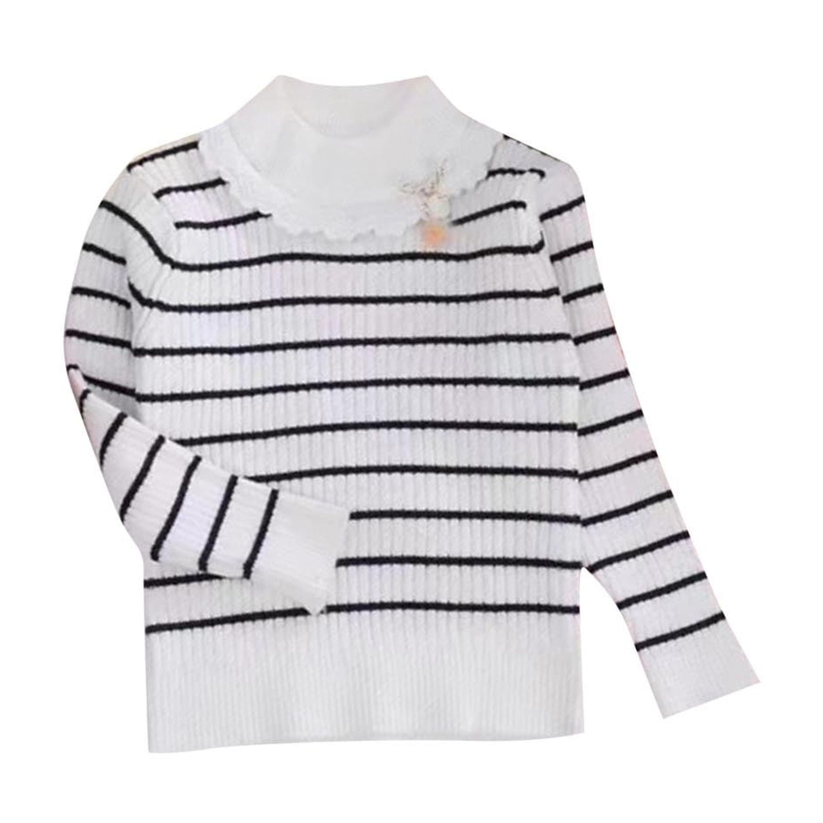 ATOGUTA Girls Fall Sweater Crew Neck Ski Pullover Sweaters Long Sleeve ...