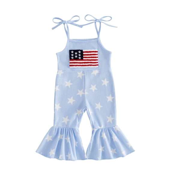 ATOGUTA Girls Flared Overalls Kids Adjustable Strap Rompers Teen Preppy ...