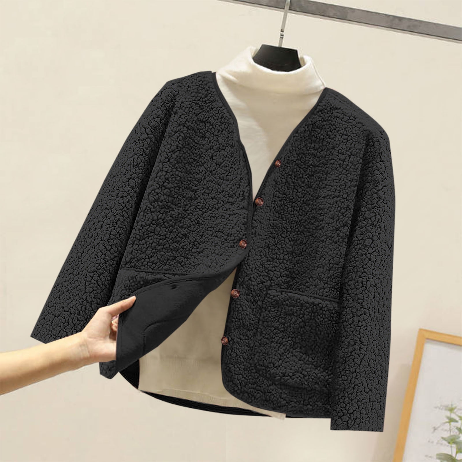 ATOGUTA Girls Jackets Coats Kids Button Lightweight Fall Winter Coat ...