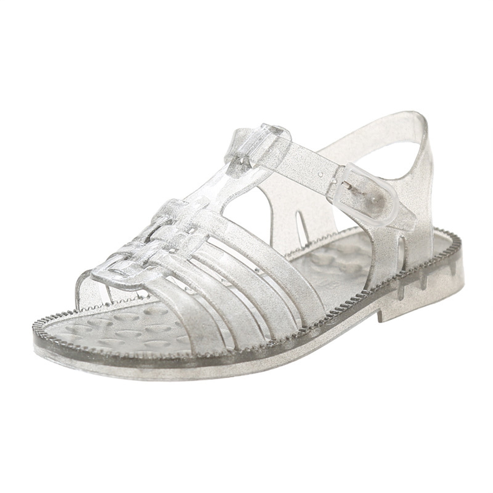 ATOGUTA Girls Jelly Shoes Soft Jellies Sandals Rubber Sole Open Toe ...