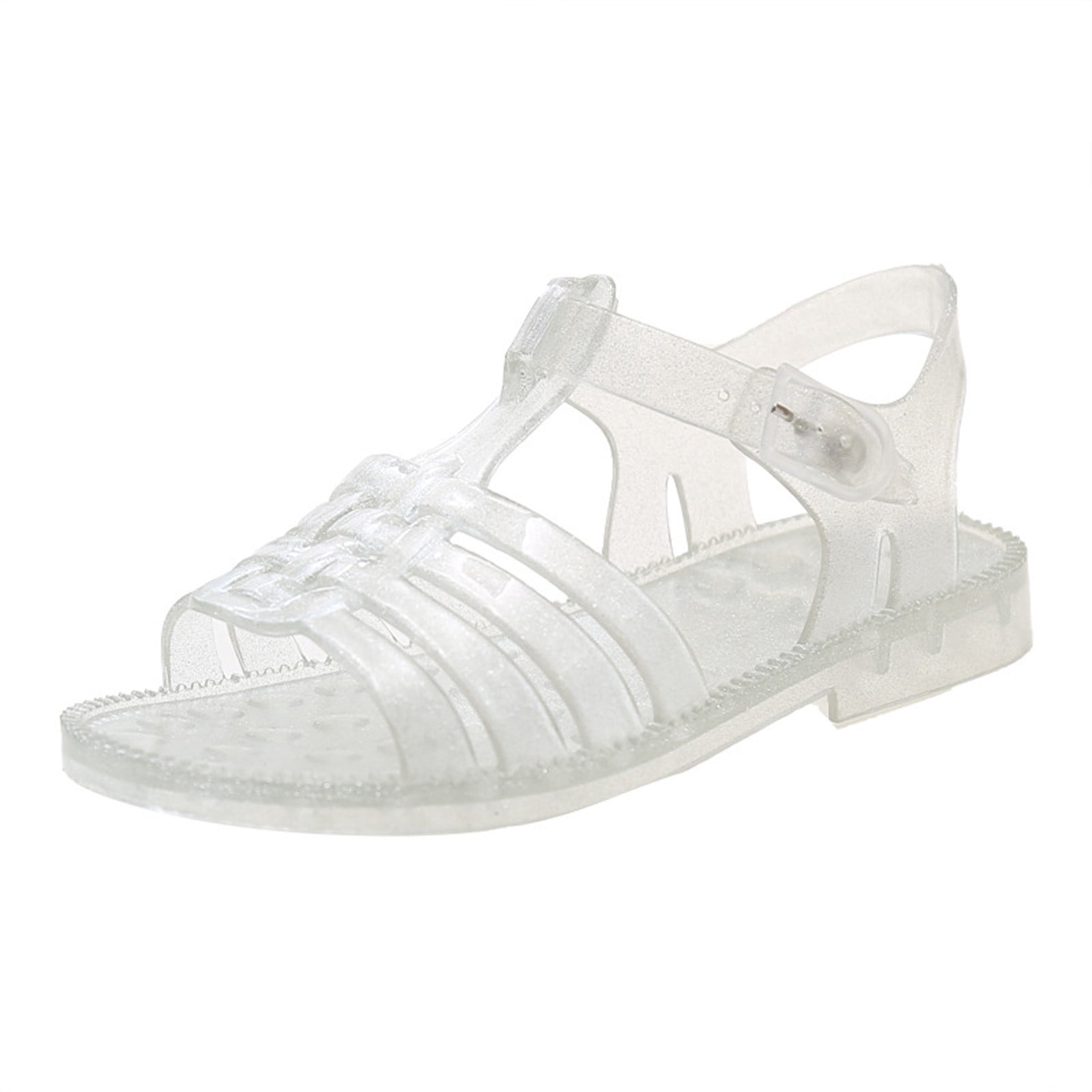 ATOGUTA Girls Jelly Shoes Soft Jellies Sandals Rubber Sole Open Toe ...
