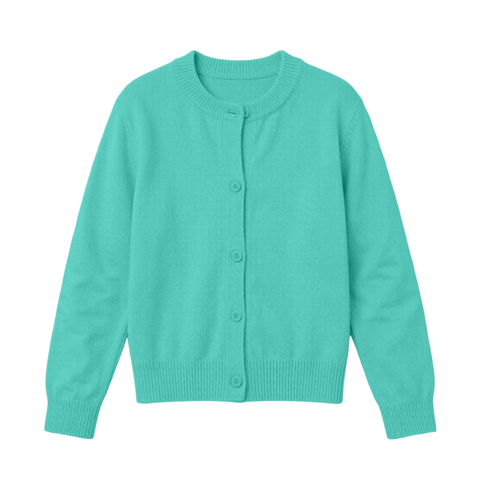 ATOGUTA Girls Knitted Cardigan Kids Knit Long Sleeve Open Front Button ...