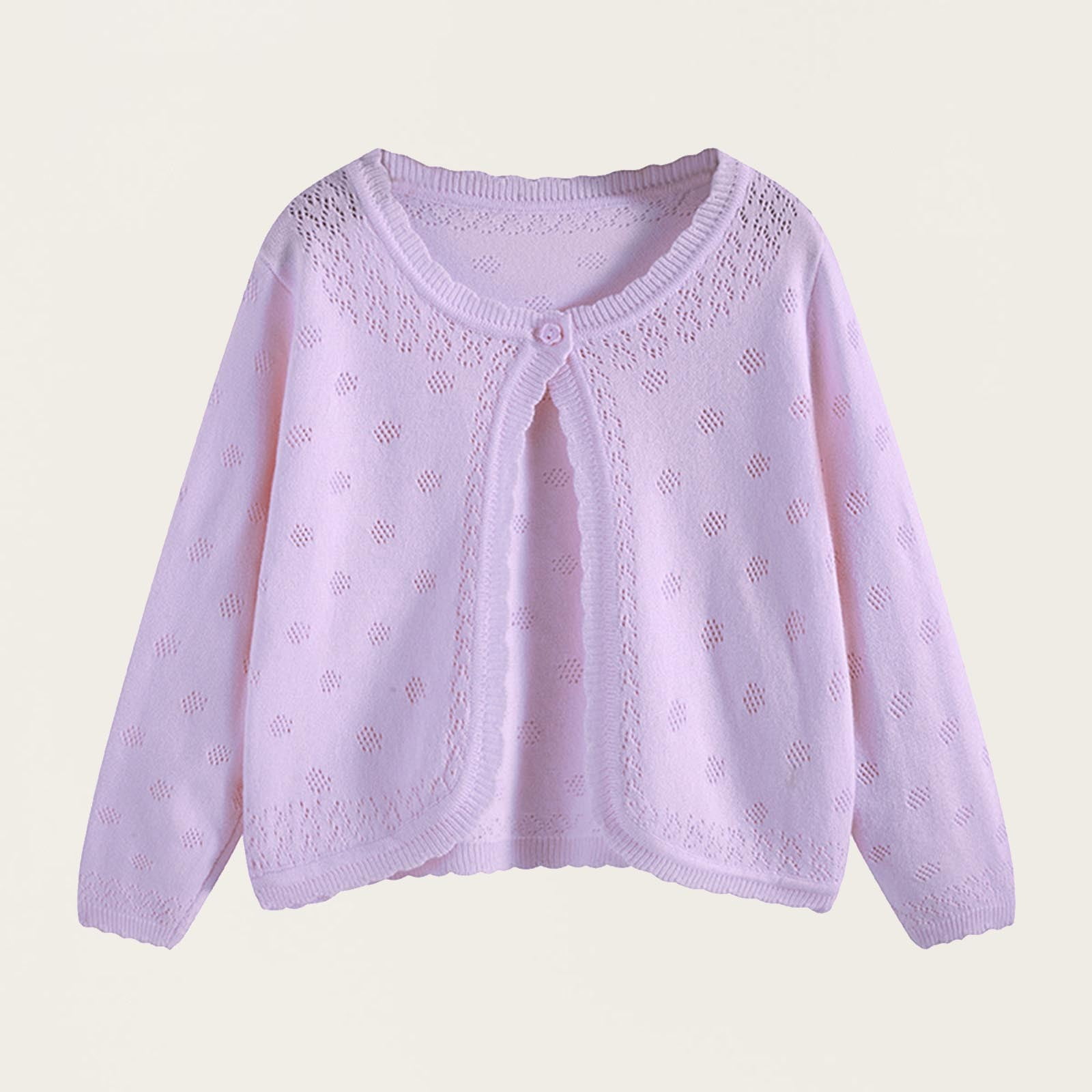 ATOGUTA Girls Long Sleeve Cardigan Sweater Girls Button Closure Knitted ...