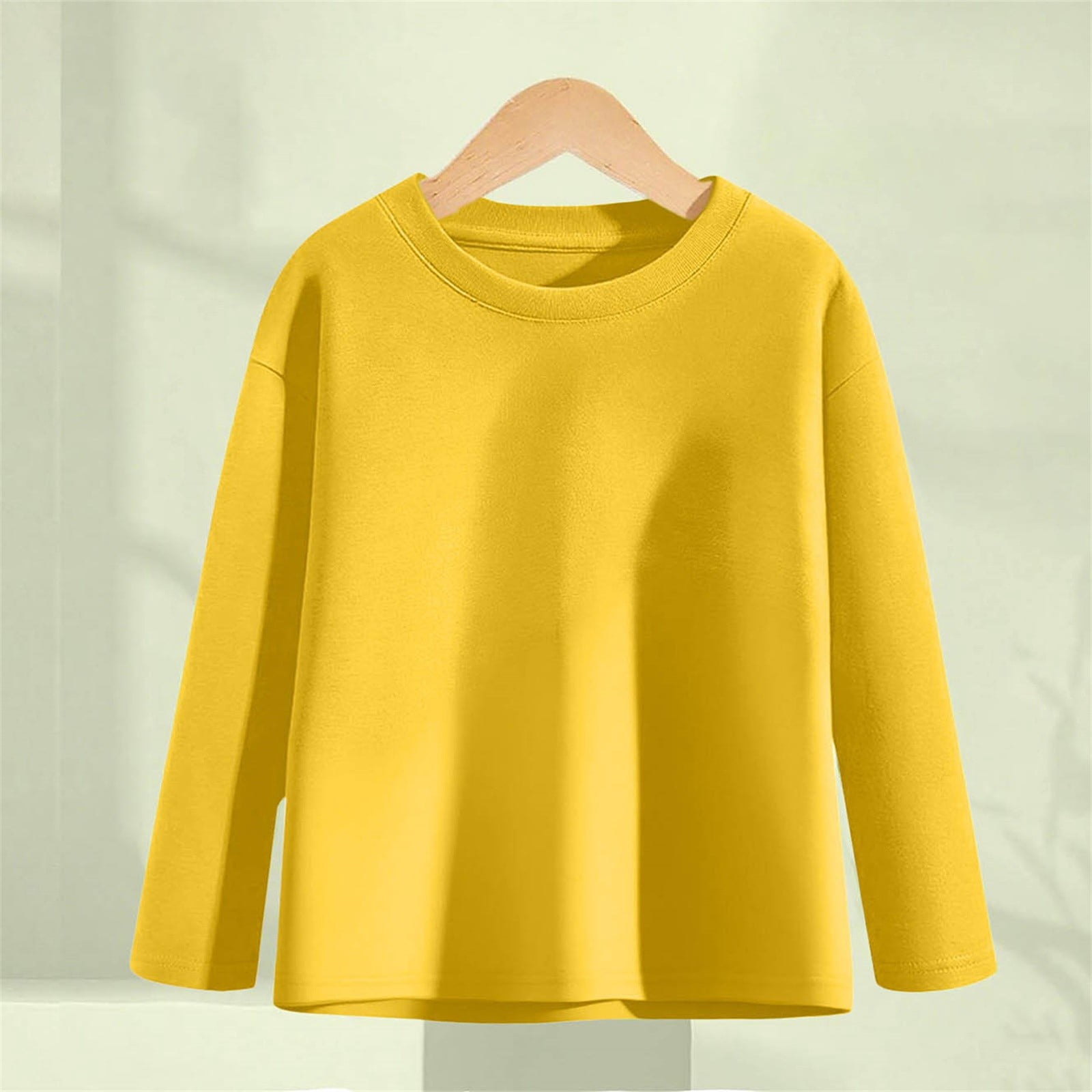 ATOGUTA Girls Long Sleeve Shirts Size 3T-13 Boys Crew Neck School Base ...