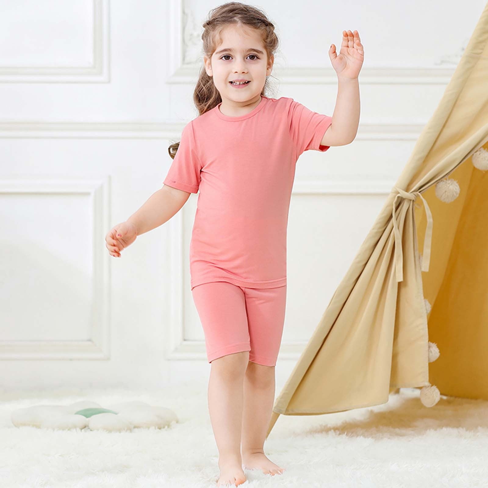 ATOGUTA Girls Outfits Short Sleeve Top and Shorts Kids Summer Outfits ...