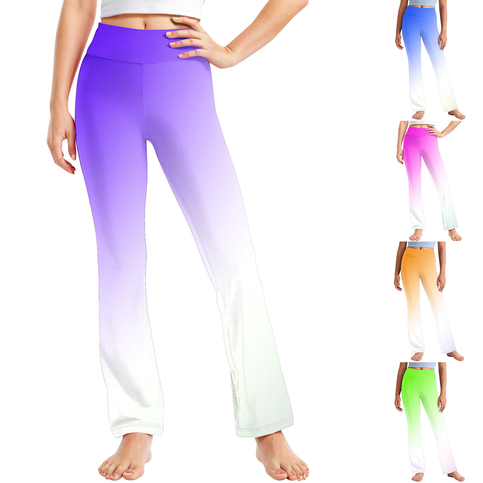 ATOGUTA Girls Pants Size 2T-13 High Rise Everyday Straight Leg Yoga ...