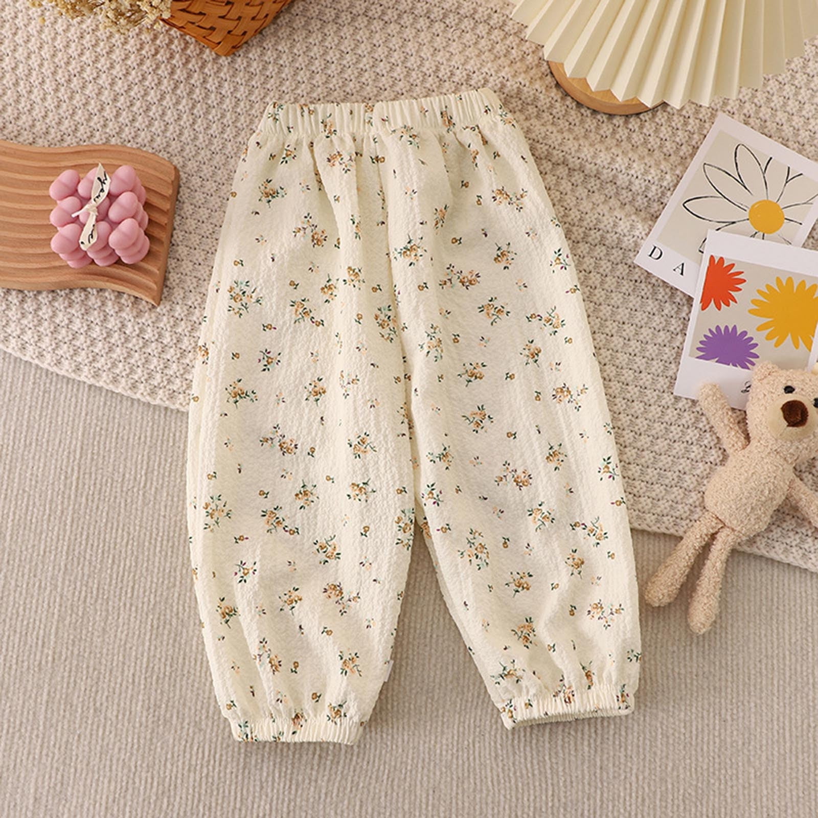 ATOGUTA Girls Pants Sweat Pants Graphic Print Bottoms Elastic Waist ...