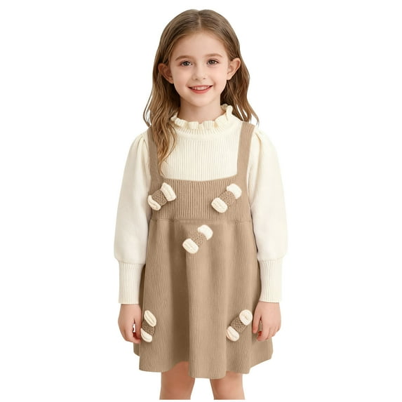 ATOGUTA Girls Partywear Dresses Kids Long Sleeve Party Birthday Prom ...