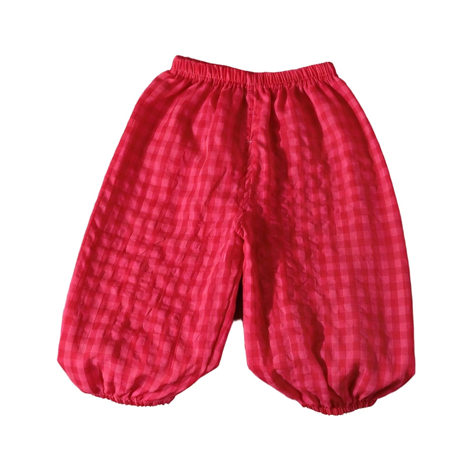 ATOGUTA Girls Plaid Pants School Uniform Pants Cozy Elastic Waist ...