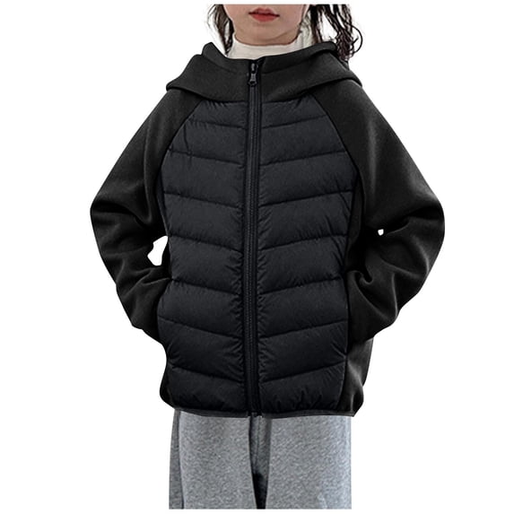 ATOGUTA Girls Puffer Jacket Lightweight Hooded Down Coat Kids Winter ...