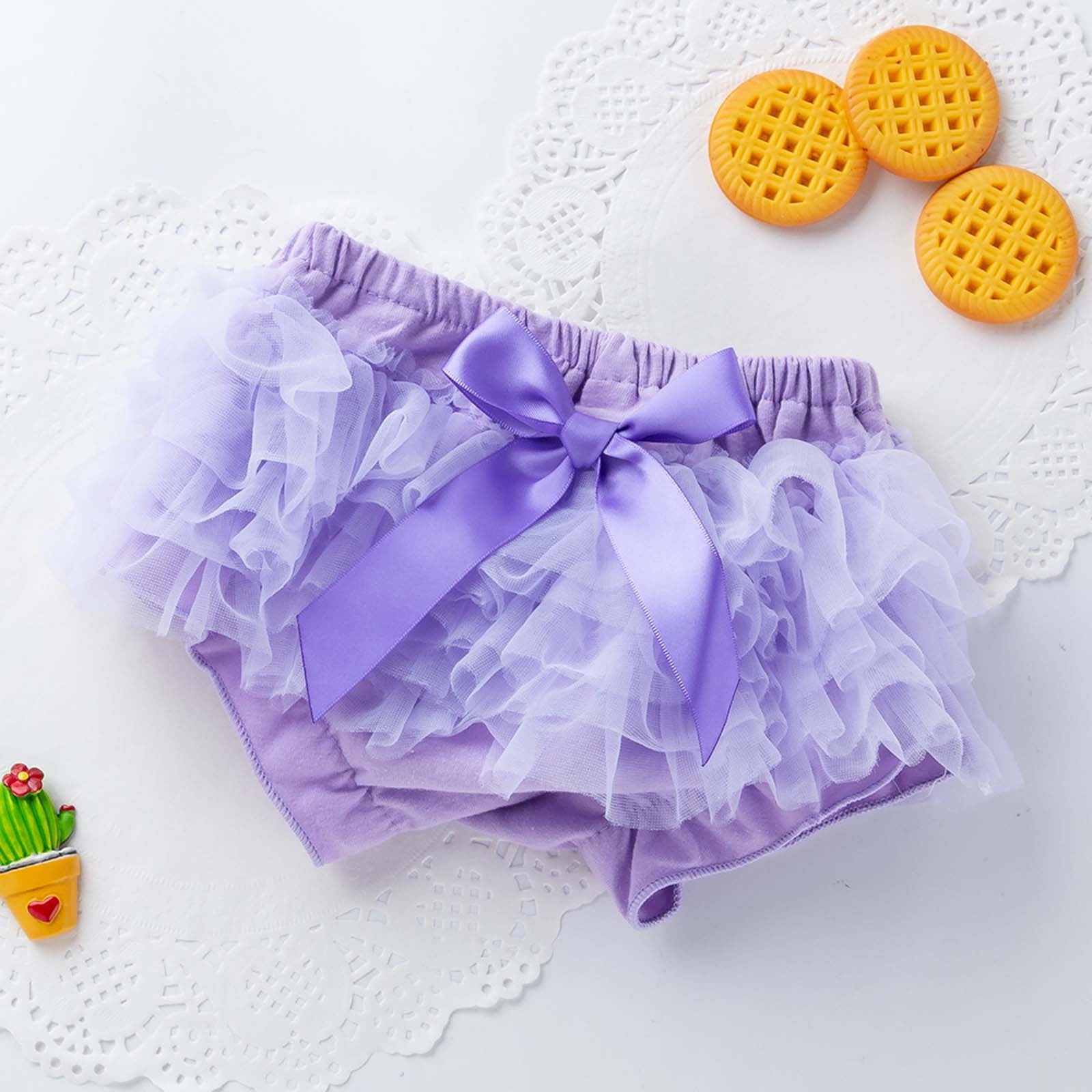 ATOGUTA Girls Running Shorts Ruffle Diaper Covers Cute Cotton Baby Girl ...