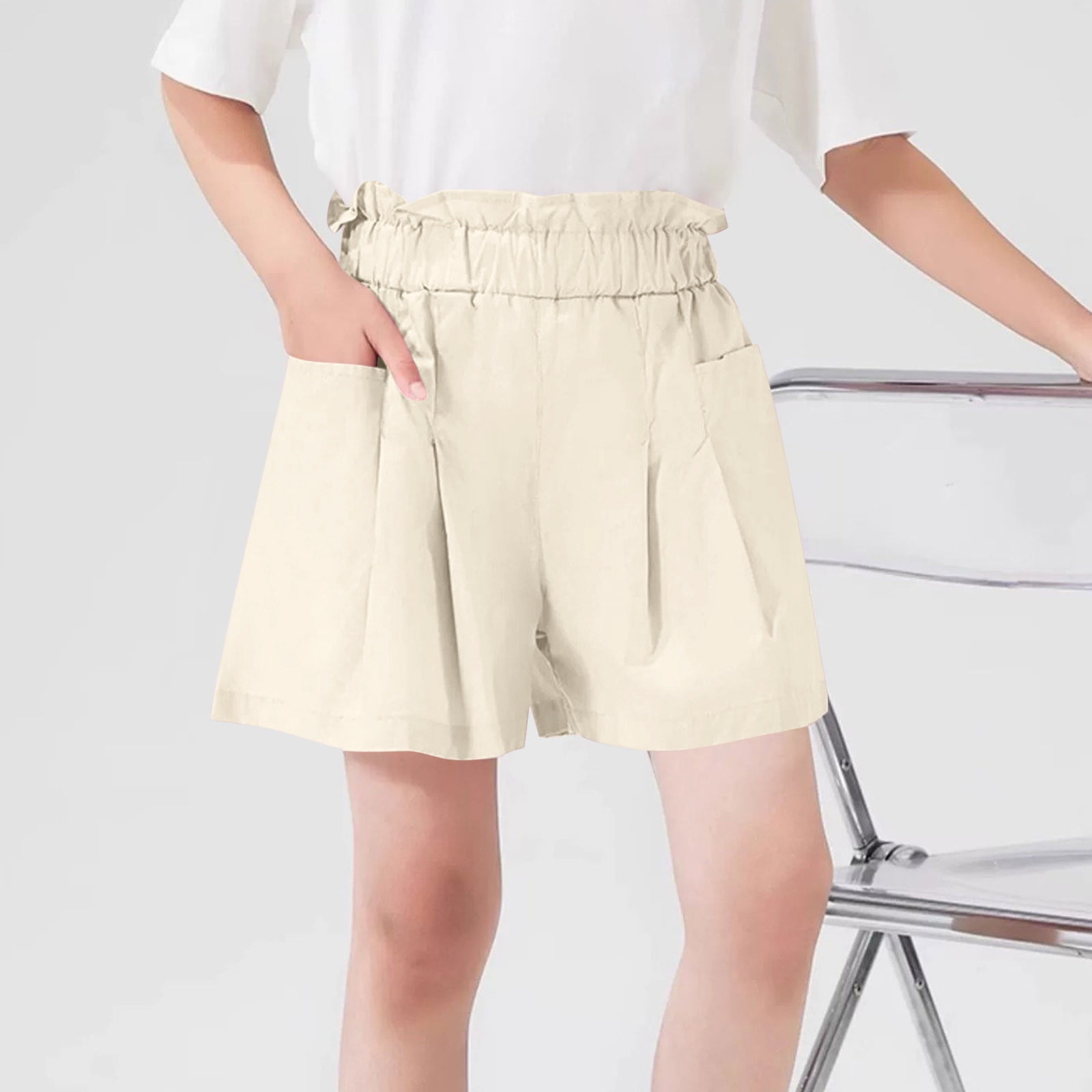 ATOGUTA Girls School Shorts High Waisted Running Shorts Soccer Gym ...