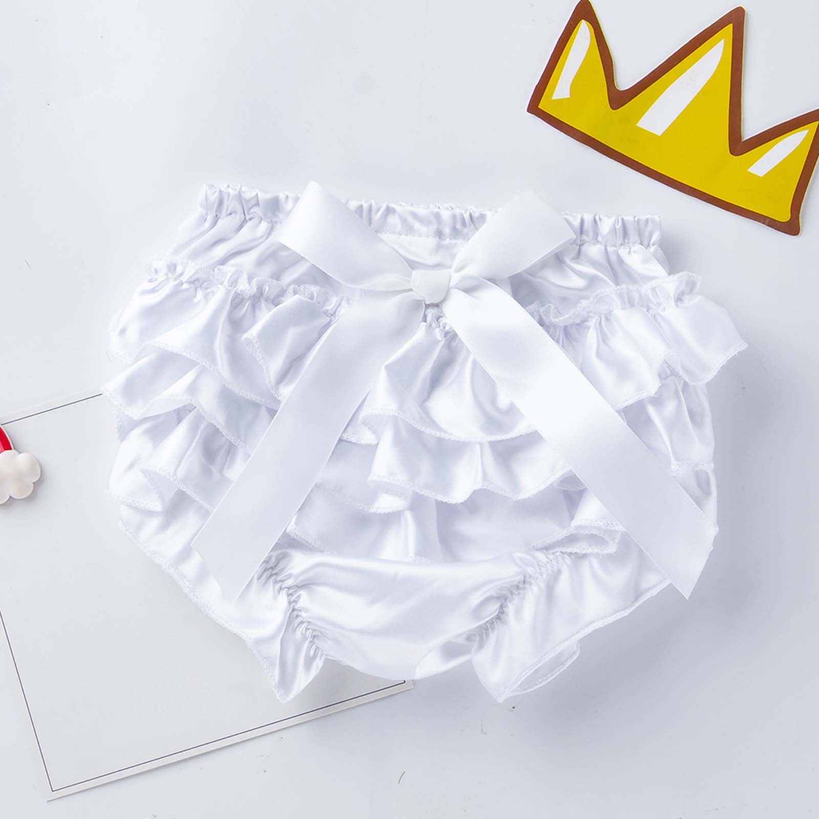 ATOGUTA Girls Shorts Ruffle Diaper Covers Cute Cotton Baby Girl ...