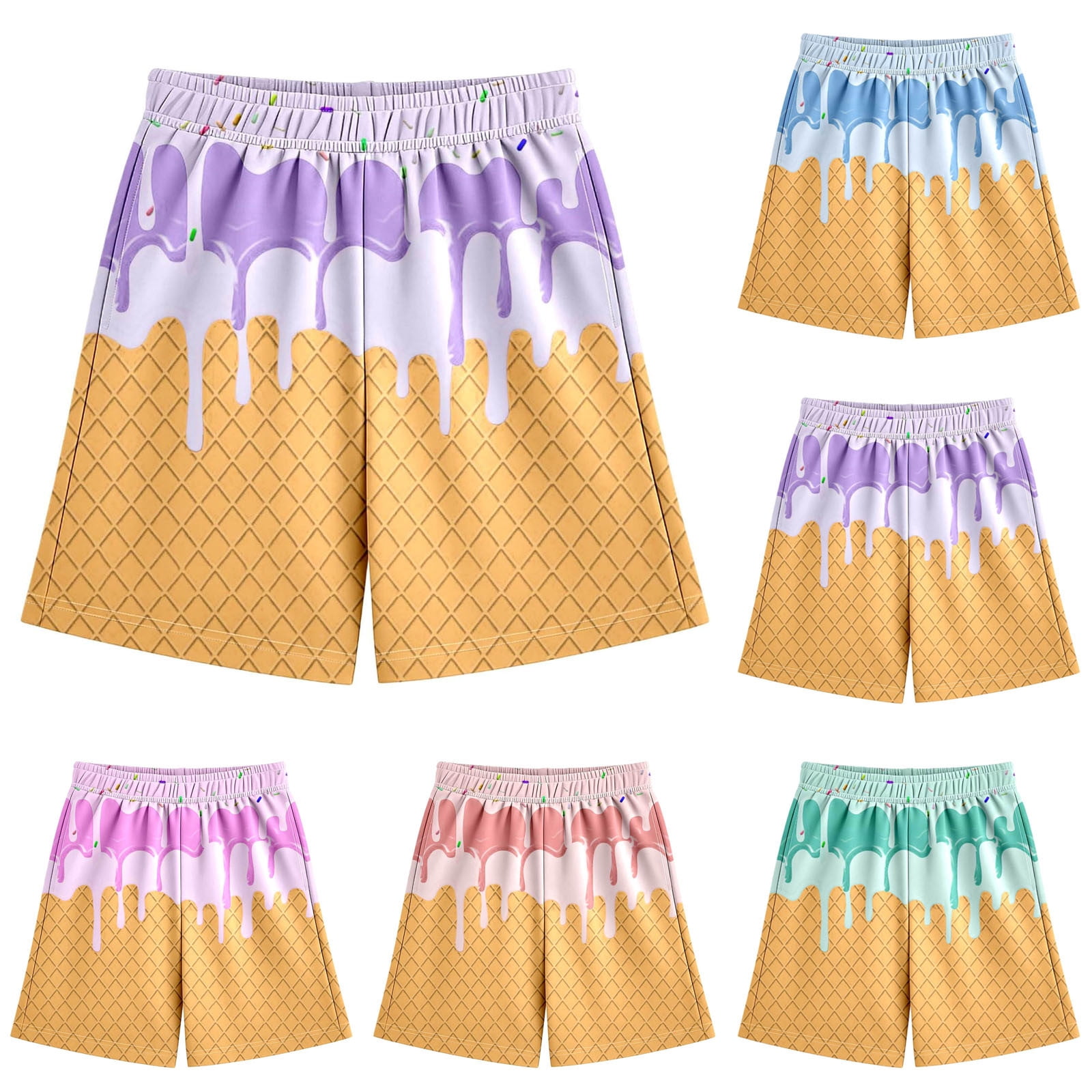 ATOGUTA Girls Shorts Size 2T-14 High Waisted Running Shorts Soccer Gym ...