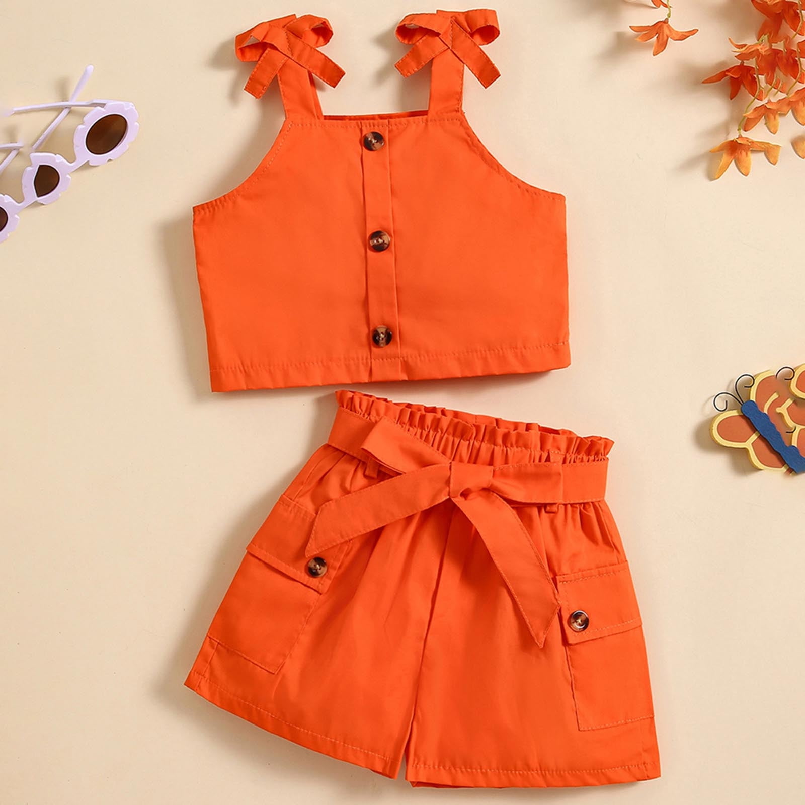 Atoguta Girls Summer Outfits 1t 8 Sleeveless Tank And Short Sets Summer 1156
