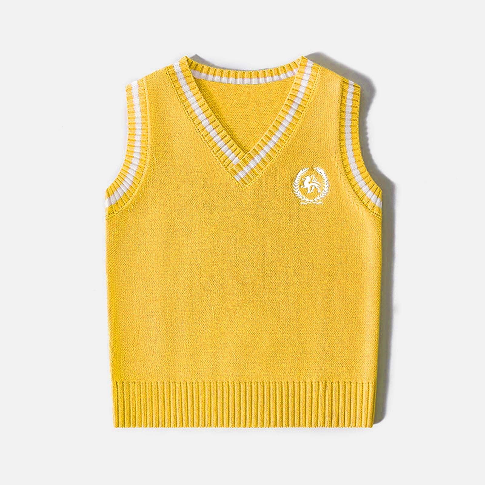 ATOGUTA Girls Sweaters Vest Size 3T-16 Knitted Soft Uniform V-Neck ...
