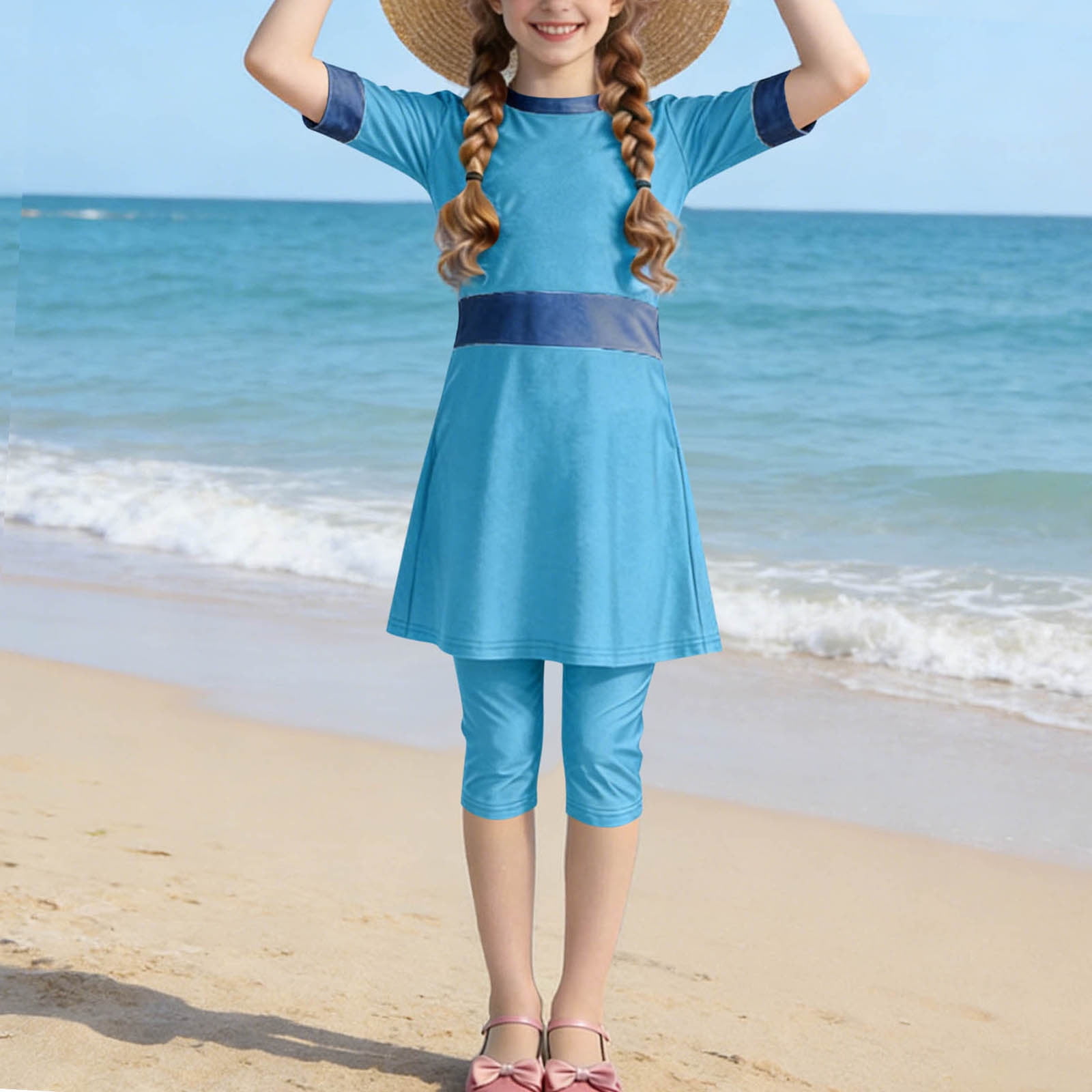 ATOGUTA Girls Swim Suits 3 Piece Bathing Suits Summer Beach Swimwear ...