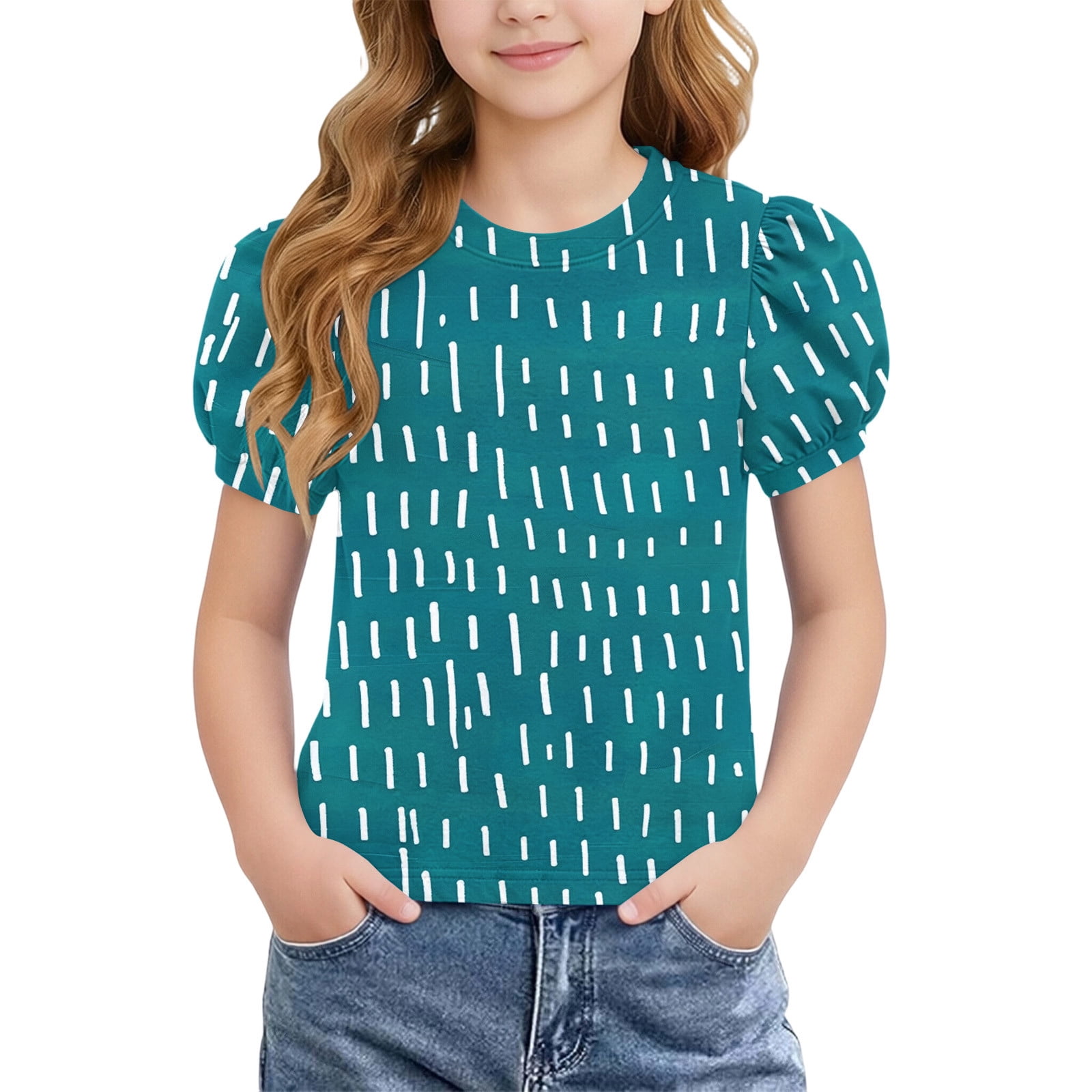 ATOGUTA Girls T-Shirts Graphic Tees Short Sleeve Tshirts Crewneck Cute ...
