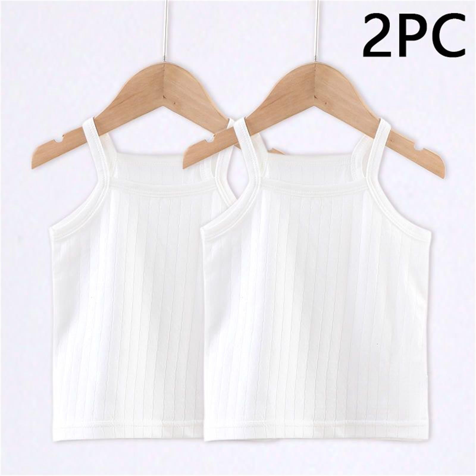ATOGUTA Girls Tank Top Undershirt 2 Pack Spaghetti Strap Summer Cute ...
