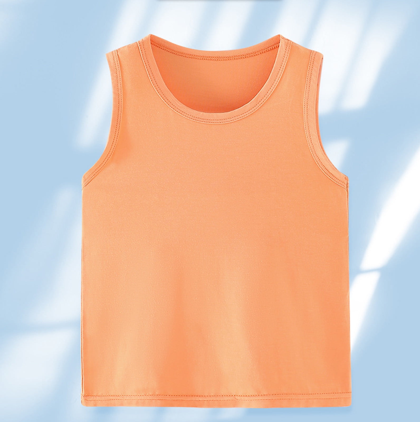 ATOGUTA Girls Tanks Sleeveless Soft Tank Tops for Girls Orange, Sizes ...
