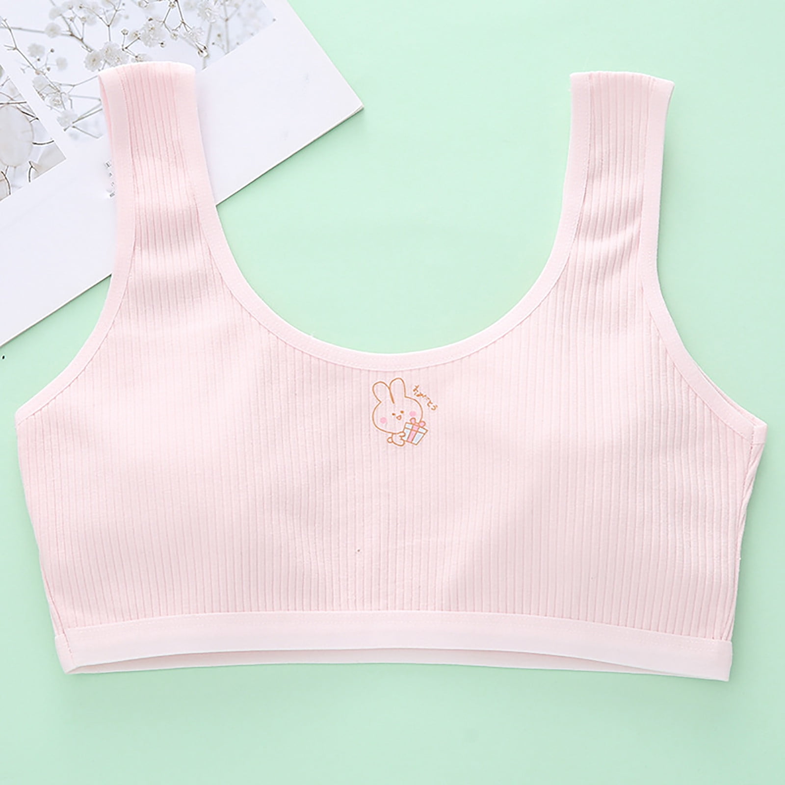 ATOGUTA Girls Training Bra Comfort Stretch Cropped Cami Training Bras ...