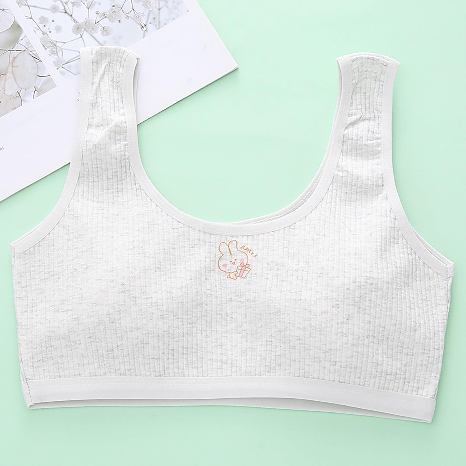 ATOGUTA Girls Training Bra Comfort Stretch Cropped Cami Training Bras ...