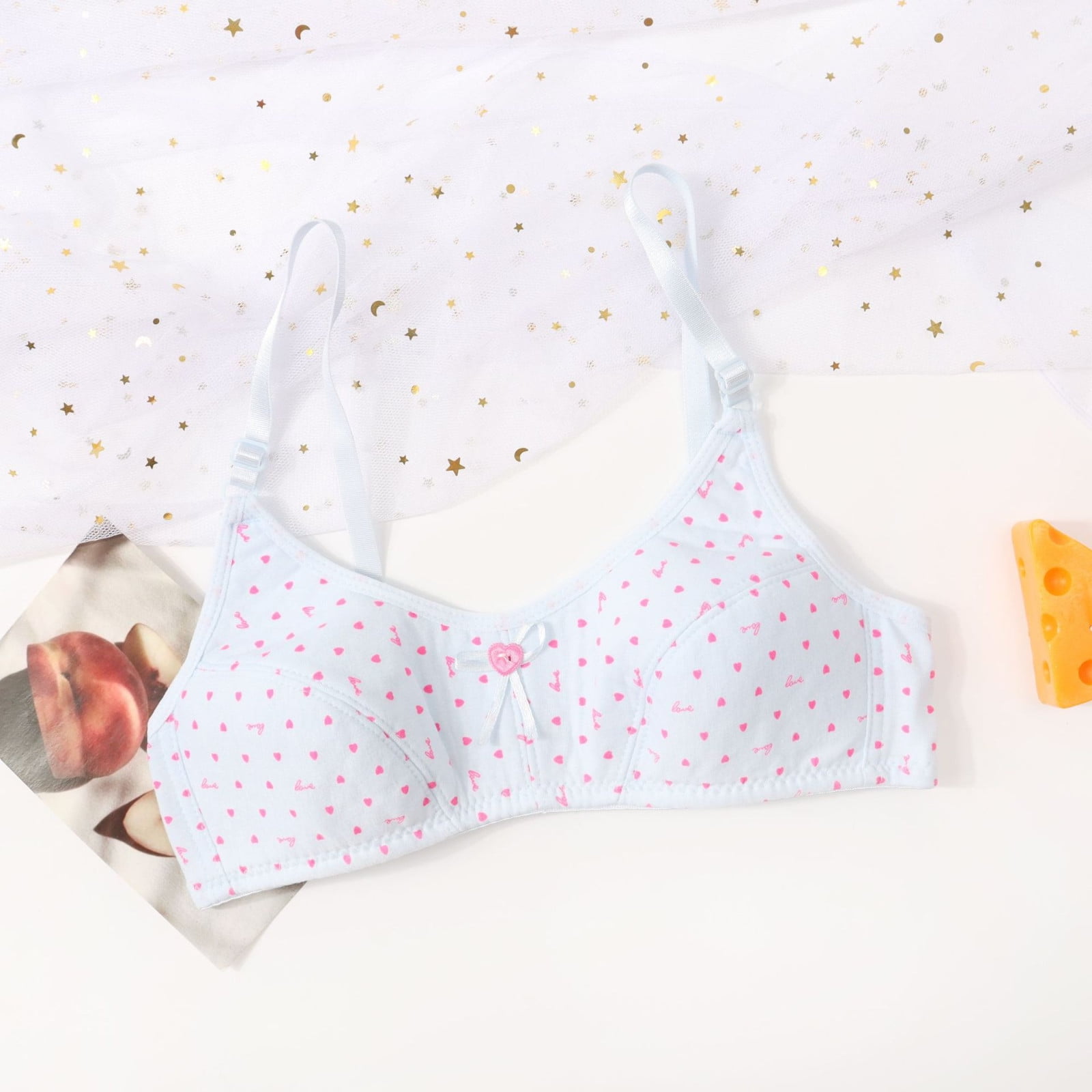 ATOGUTA Girls Training Bra Teen Kids Sports Bras 7-9 Lightly Padded ...