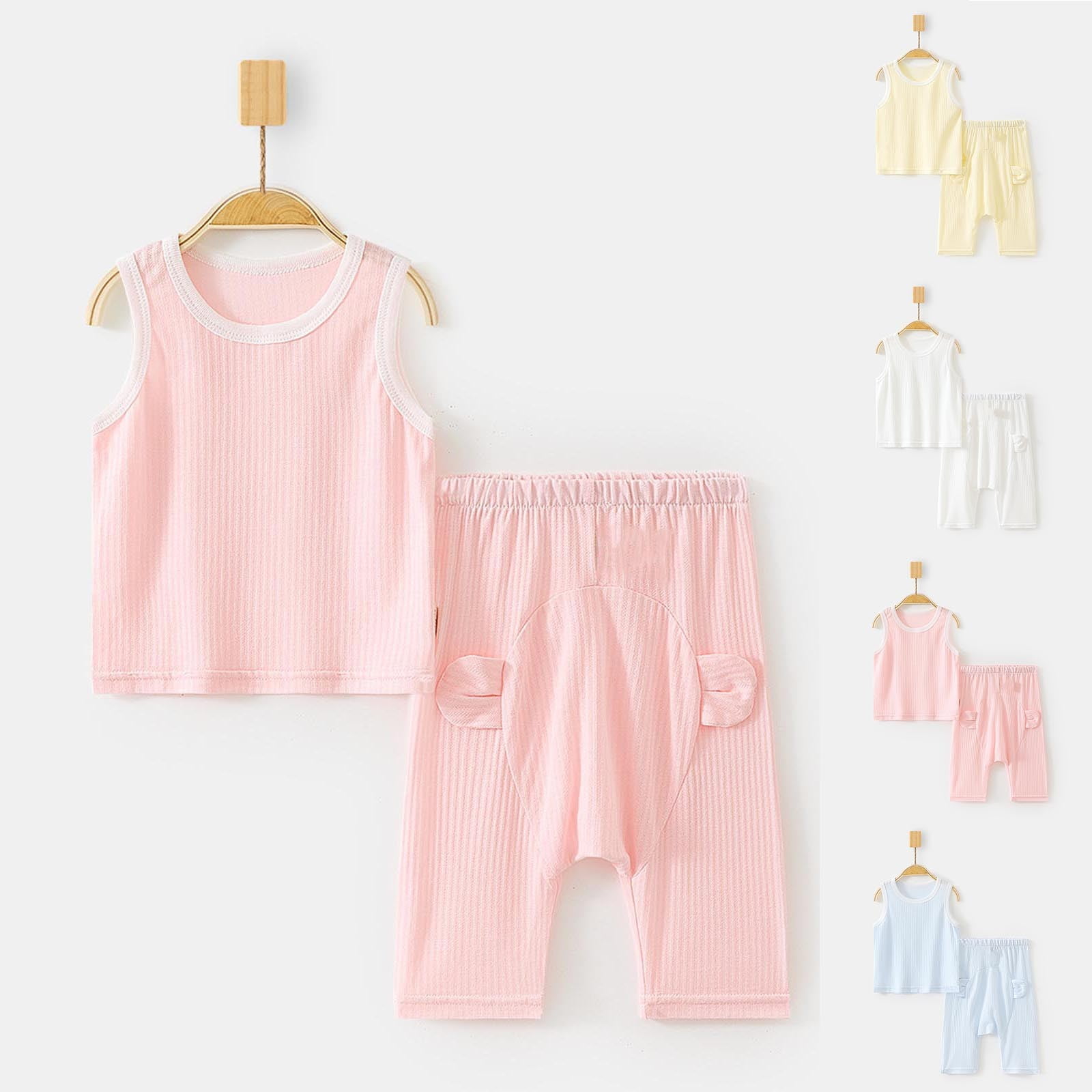 ATOGUTA Girls Two Piece Outfits Kids 2 Pieces Lounge Sets Tank Top and ...