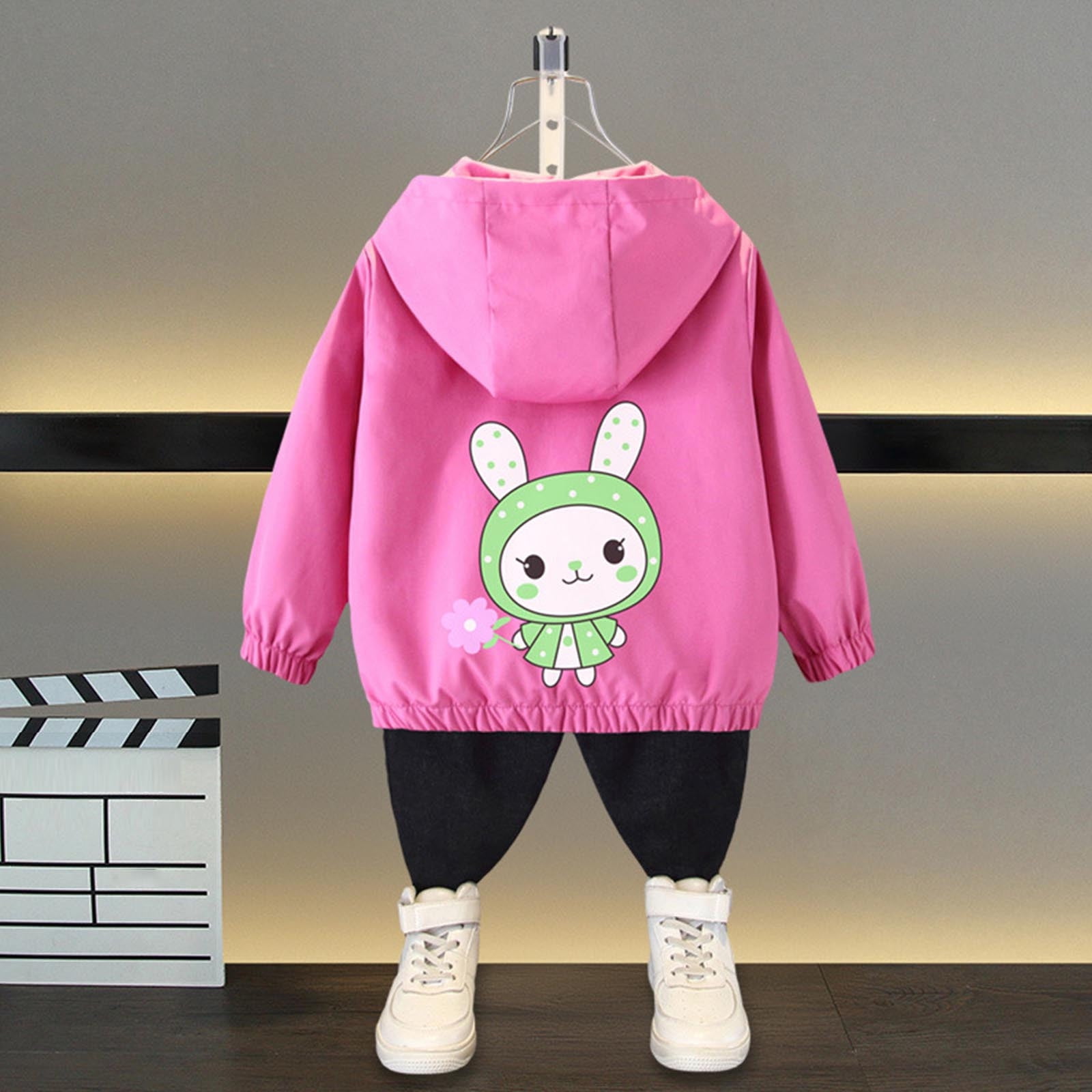 ATOGUTA Girls Windbreaker Jackets Fall Zip Kids Hooded Windbreaker for ...