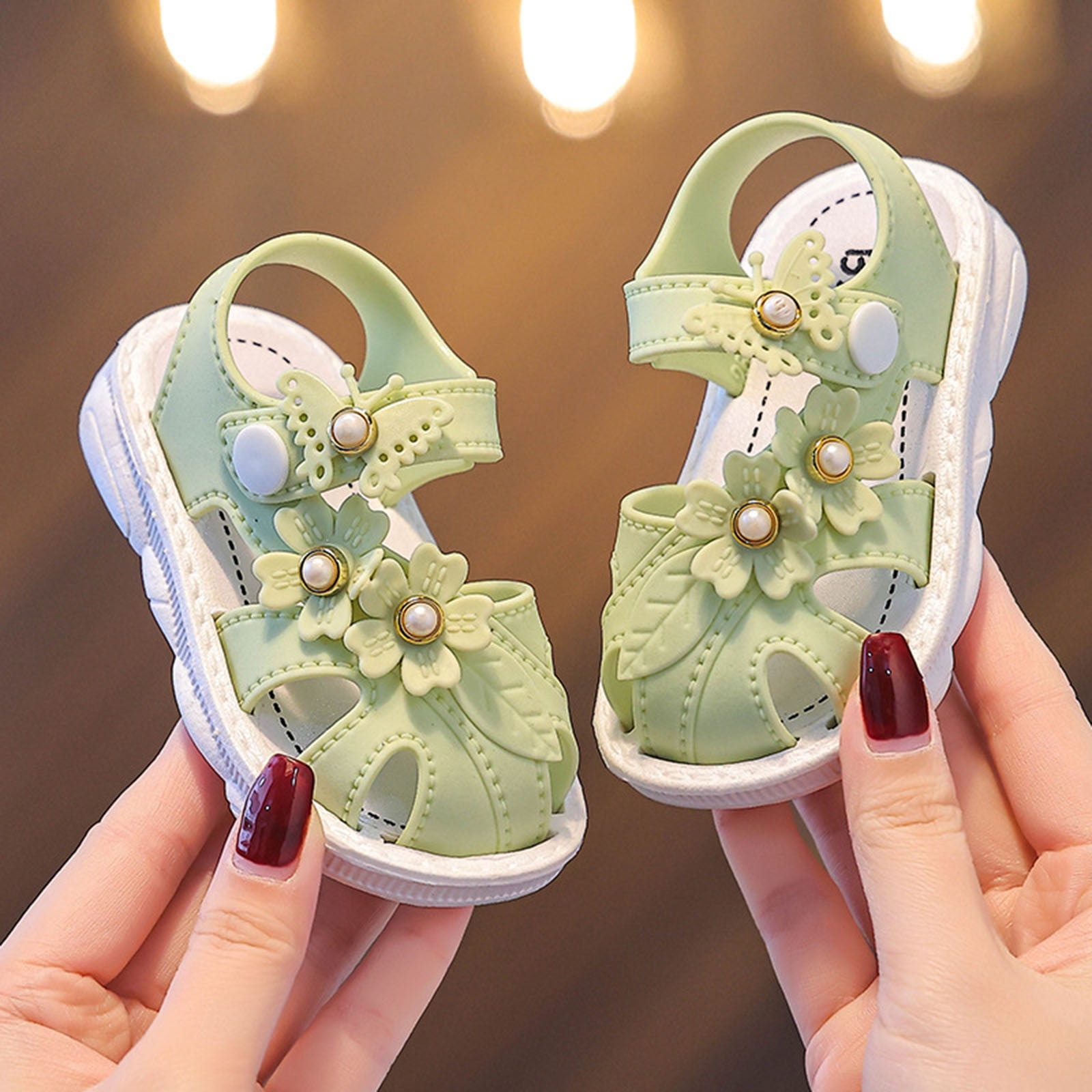 ATOGUTA Infant Baby Boys Girls Summer Sandals Party Wedding Dress Flats Shoes Newborn Crib Shoes ...