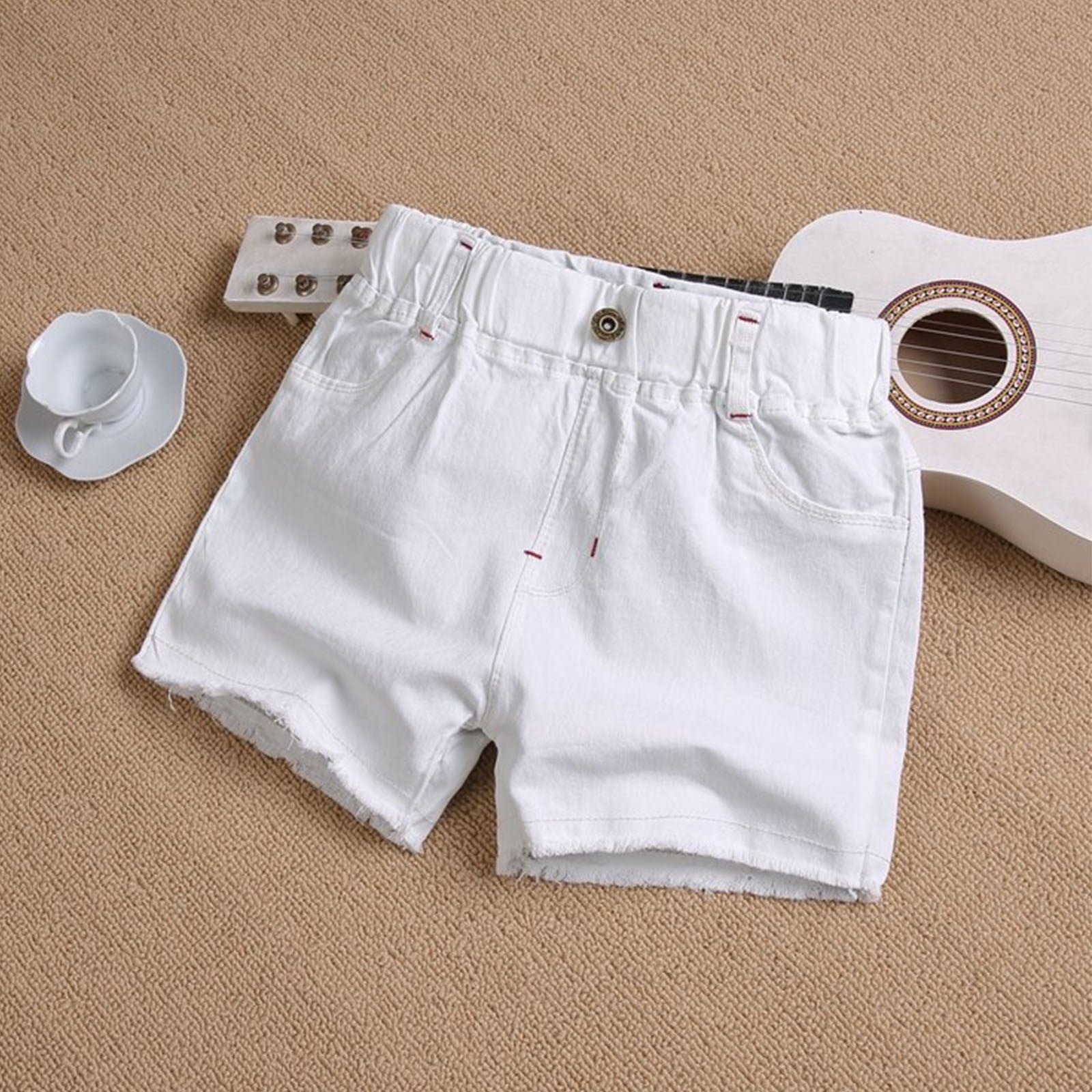 ATOGUTA Jean Shorts Girls Kids Girls Denim Shorts with Pocket High ...