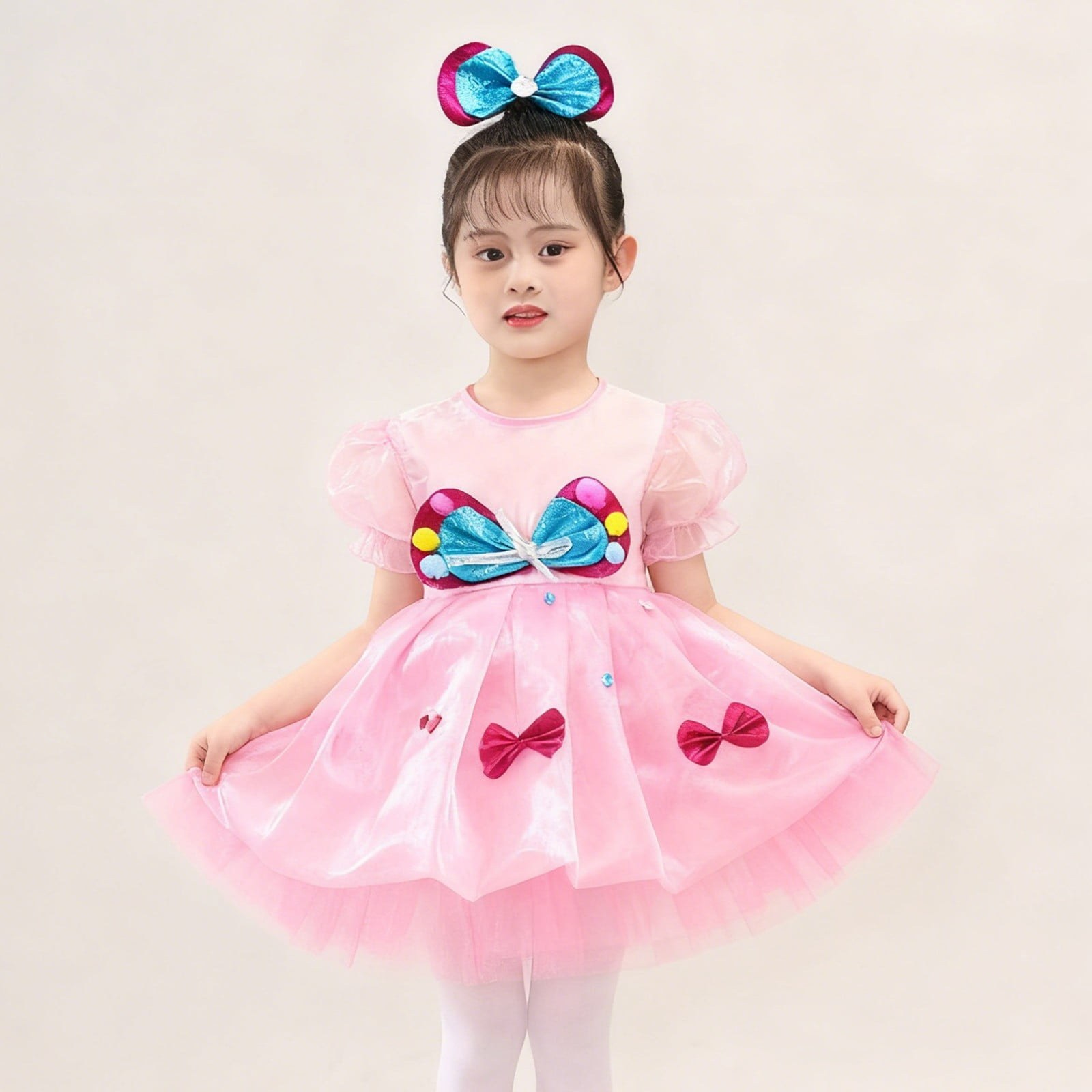 ATOGUTA Kid Dresses Tulle Party Birthday Poster Formal Fancy Flower ...