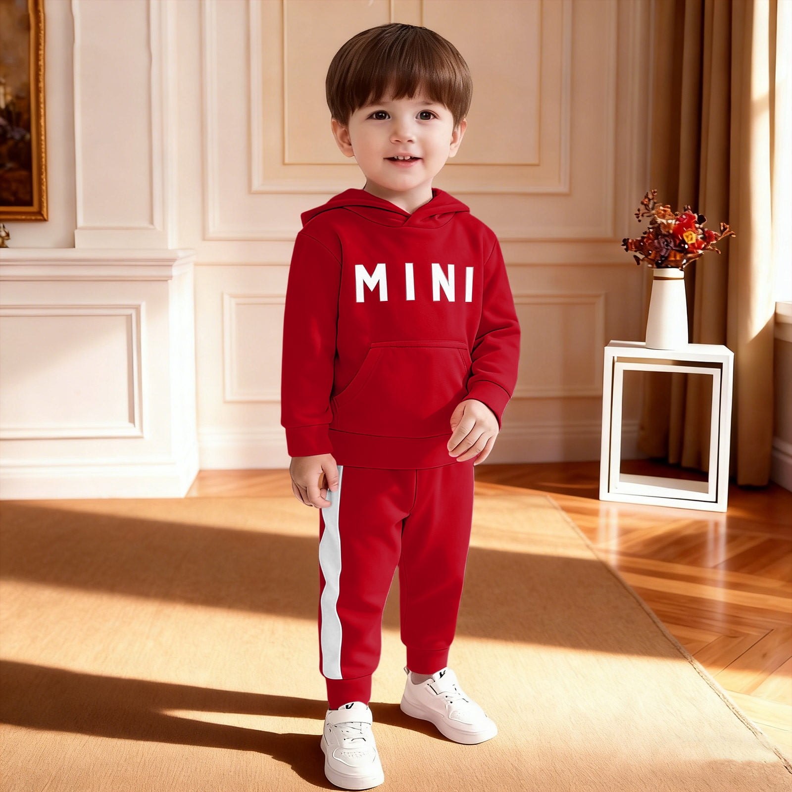 ATOGUTA Kids Clothes Boys 2 Piece Pullover Hooded Sweatshirt Set ...