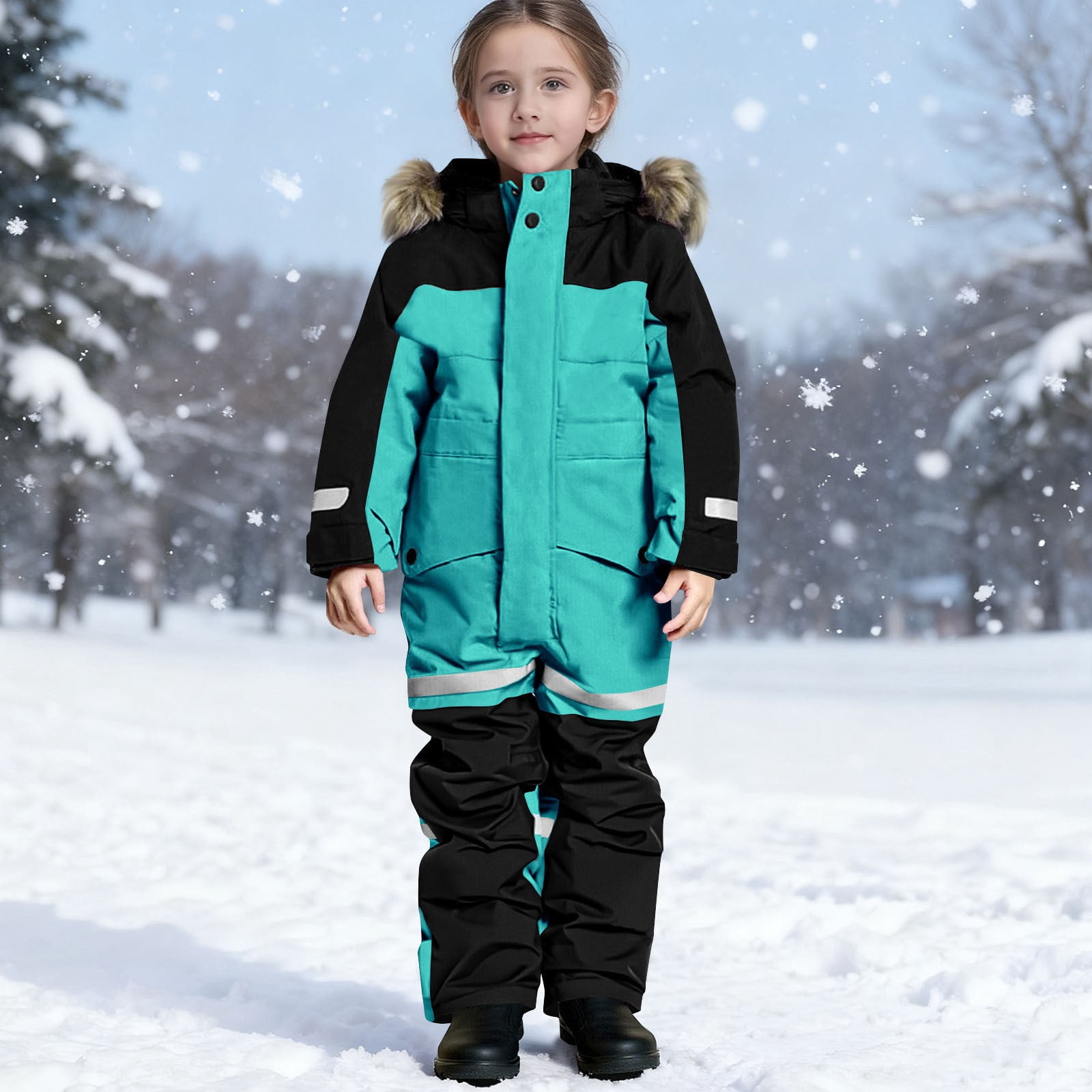 ATOGUTA Kids Girls Boys Snowsuits Winter Snowboard Suit Girls ...