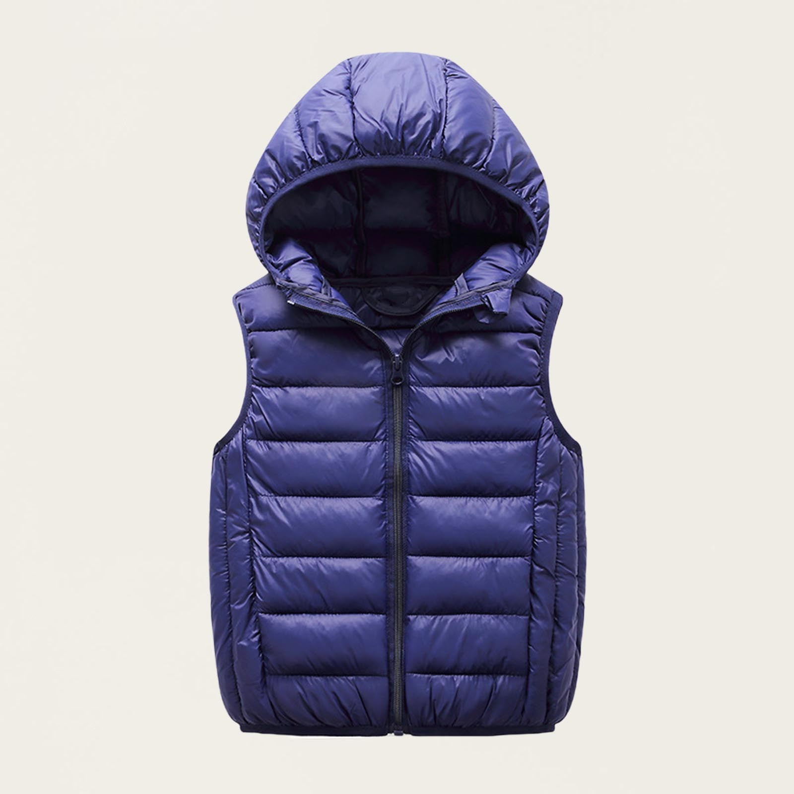 ATOGUTA Kids Hooded Puffer Vest for Boys Girls Lightweight Sleeveless ...