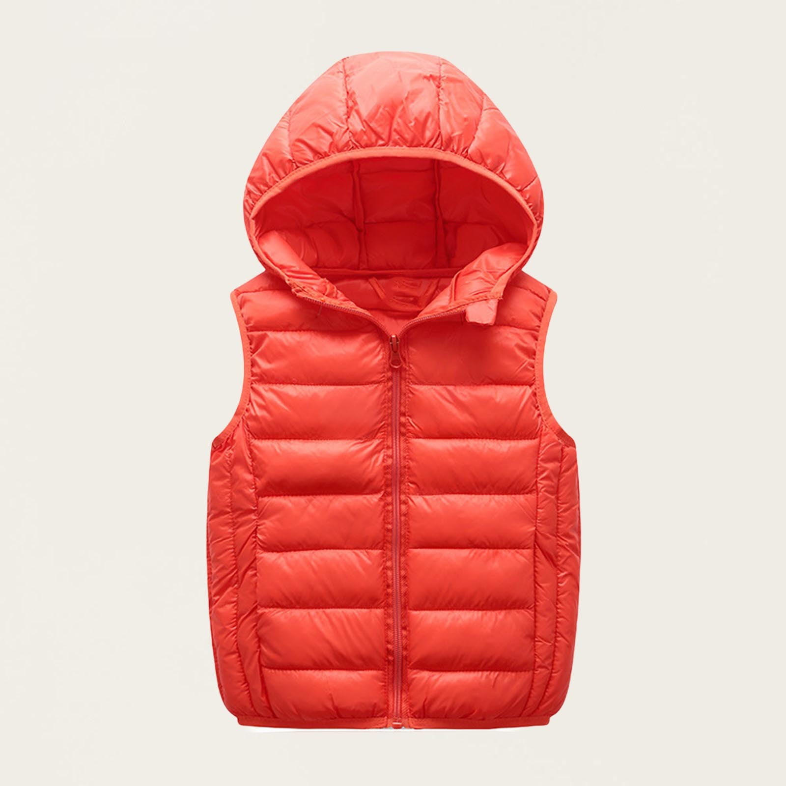 ATOGUTA Kids Hooded Puffer Vest for Boys Girls Lightweight Sleeveless ...