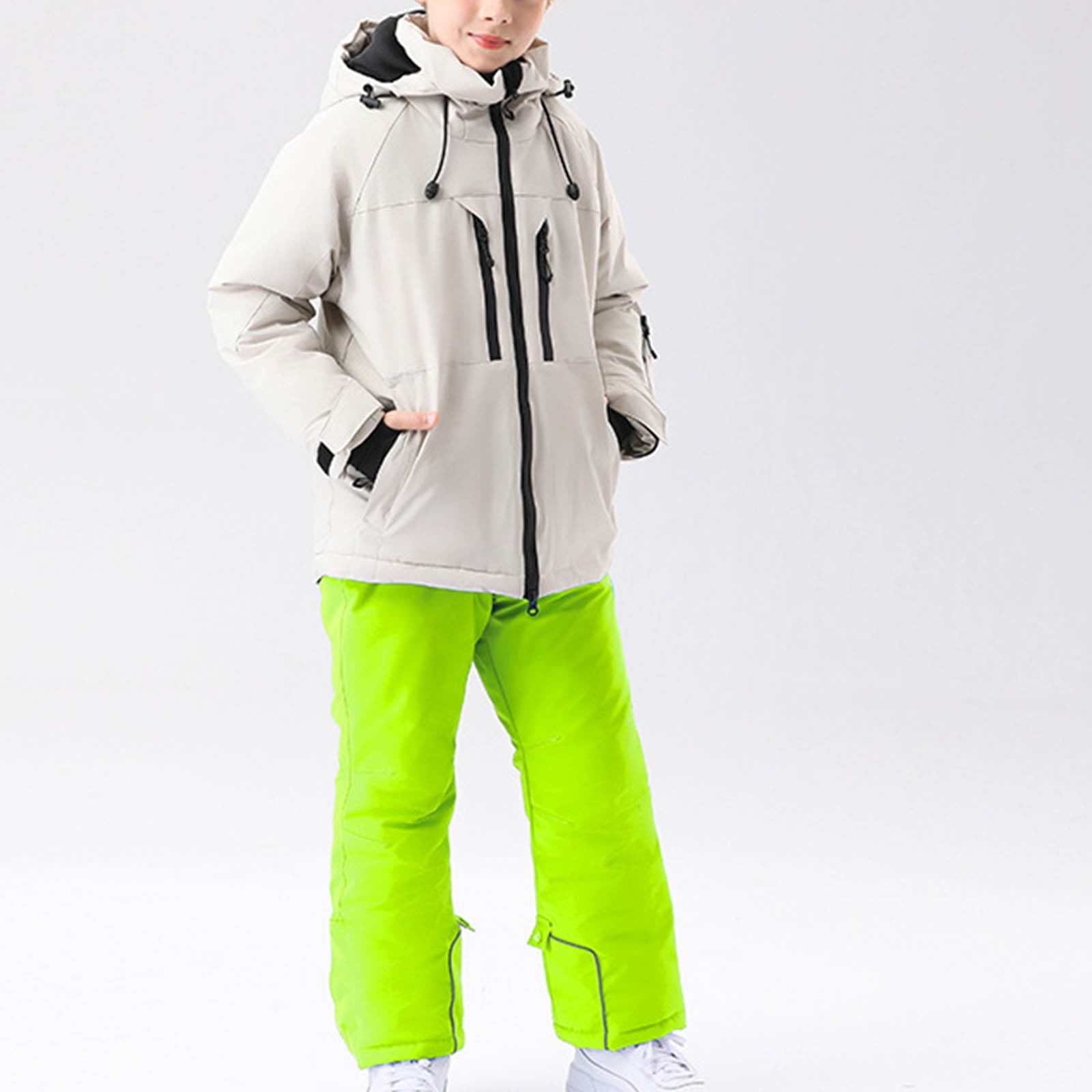 ATOGUTA Kids Ski Jacket & Pants Set Size 5T-16 Two Piece Waterproof ...