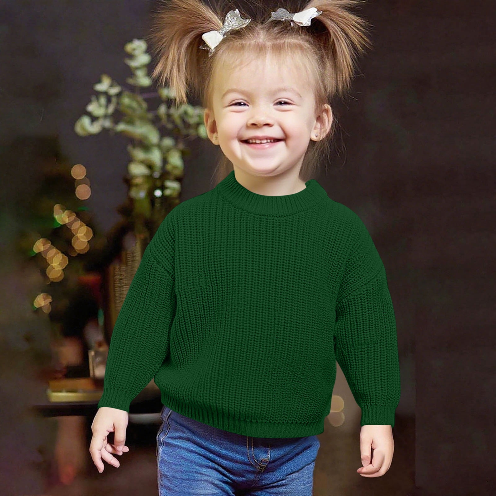ATOGUTA Kids Sweaters Girls Kids Casual Long Sleeve Knit Pullover ...