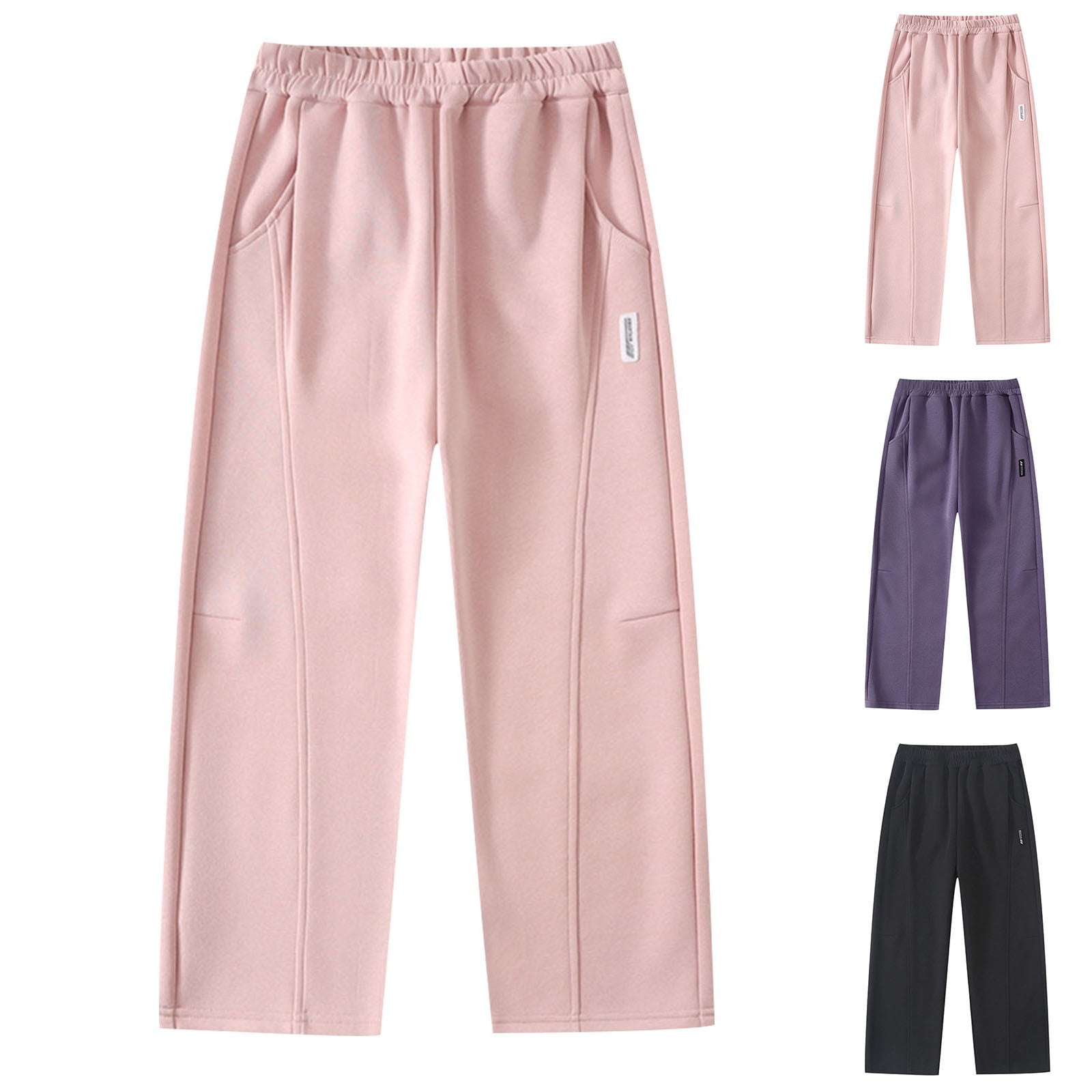 ATOGUTA Kids Track Pants Size 5T-18 Kids Wide Leg Active Jogger Pants ...