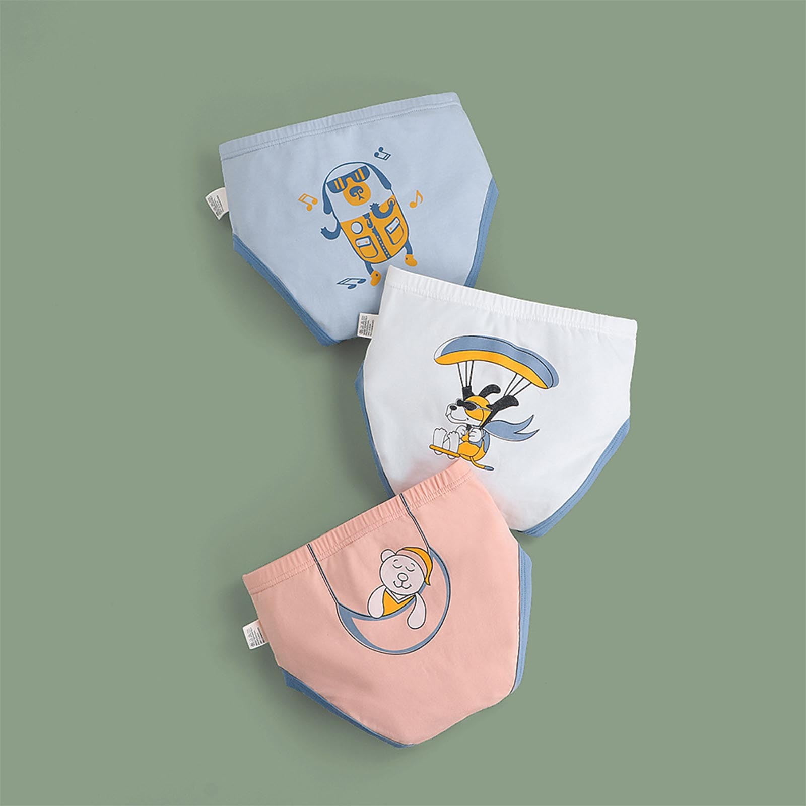ATOGUTA Kids Underwear Boys 2T-9 Little Boys Elastic Waist Briefs ...
