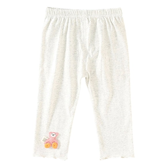 ATOGUTA Leggings for Girls Summer Loose Straight Leg Pants Elastic ...