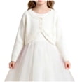 ATOGUTA Light Weight Cardigan Girls Long Sleeve Knitted Bolero Cardigan ...